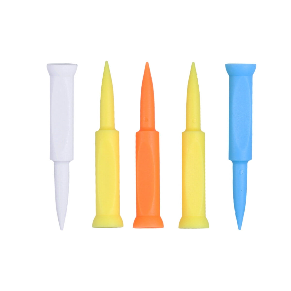 SWETRACE 5Pcs Practice Tees Assorted Color Plastic Material Horn Shape ...
