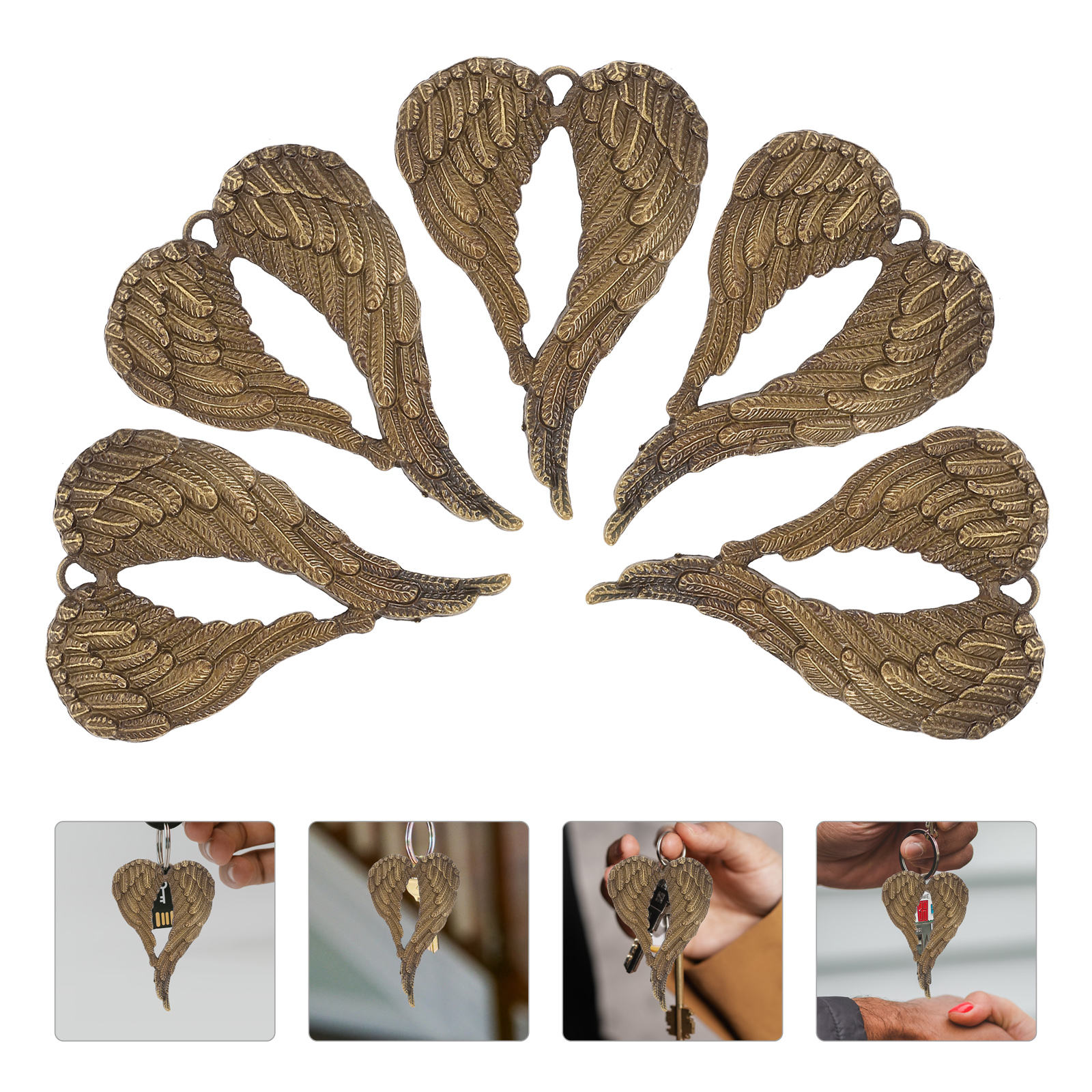 SWETRACE 5Pcs Shaped Alloy Charms for DIY Keychain and Handicraft ...