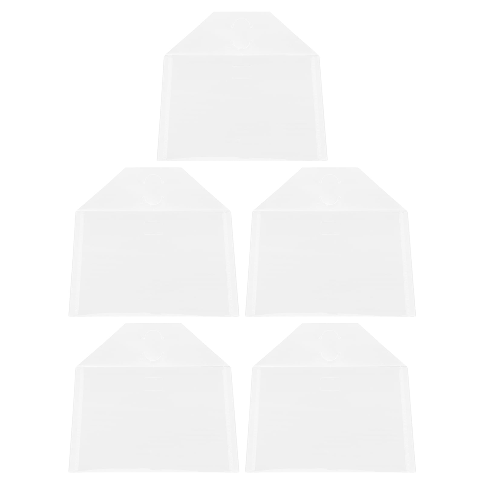 SWETRACE 5Pcs Storage Pouch Clear Plastic Rectangular For Storing ...