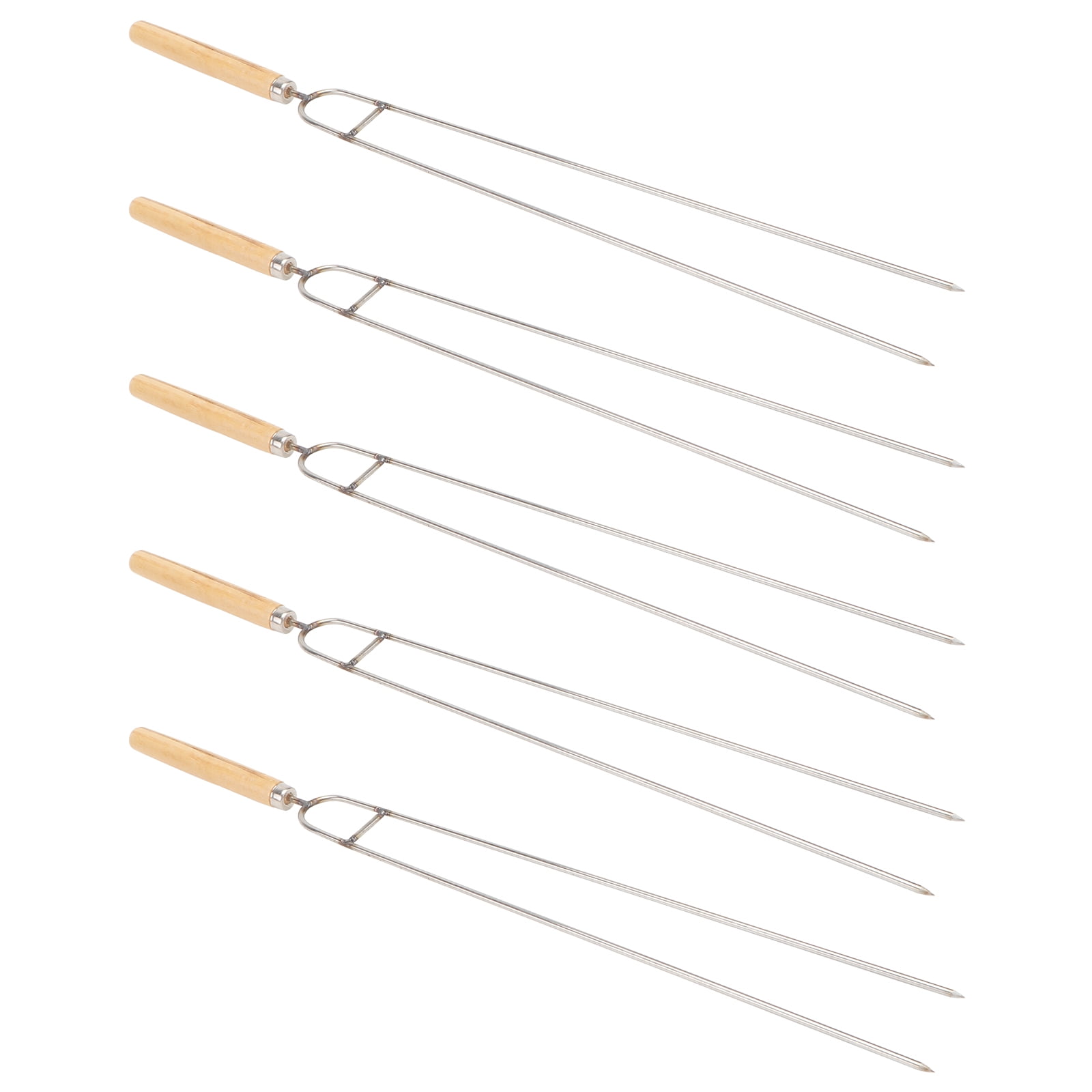 SWETRACE Grill Barbeque U-Shaped BBQ Needle Chicken Wing Fork Silver ...