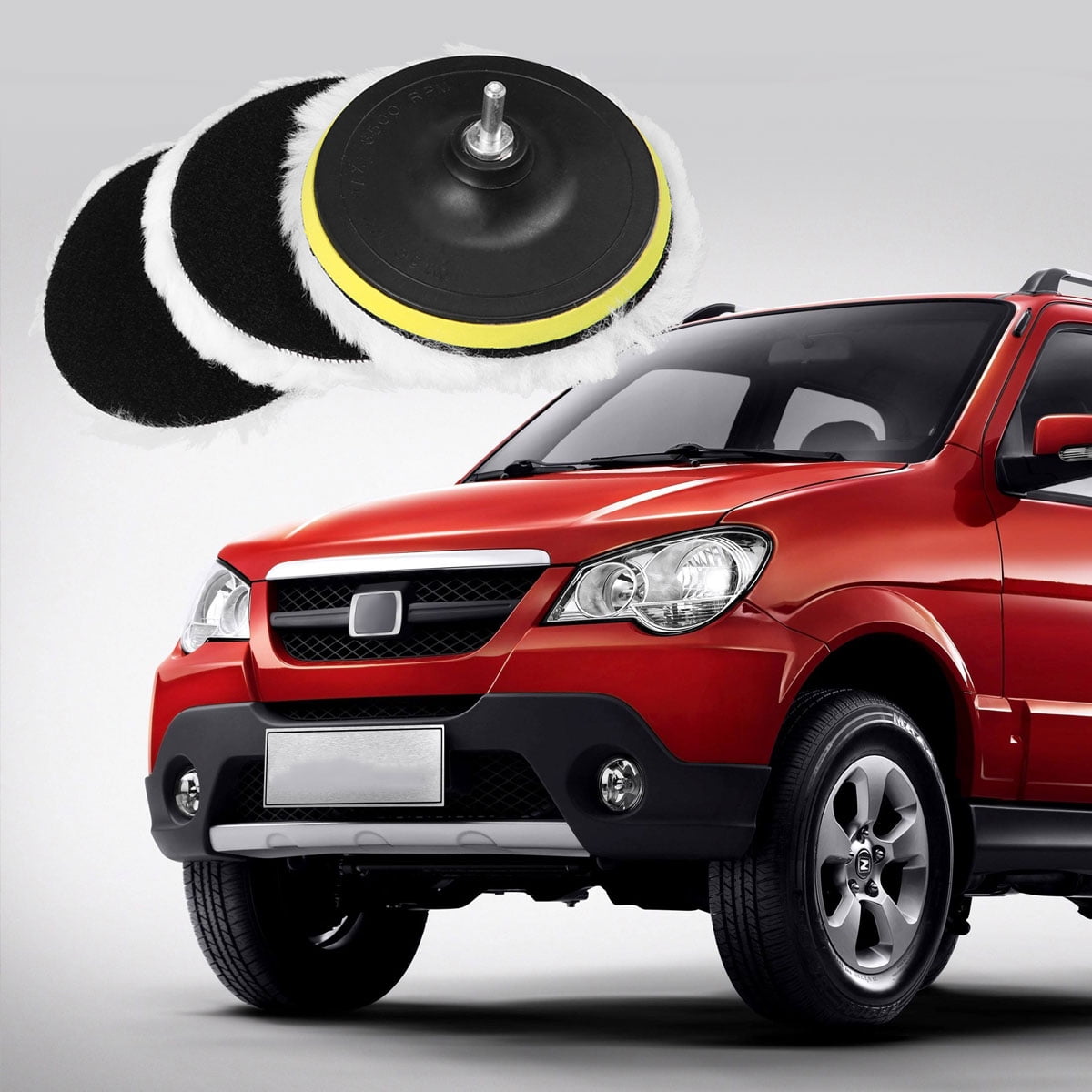 SWETRACE 5Pcs White Wool Auto Buffing Pads 6 Inch for Car Enthusiasts ...