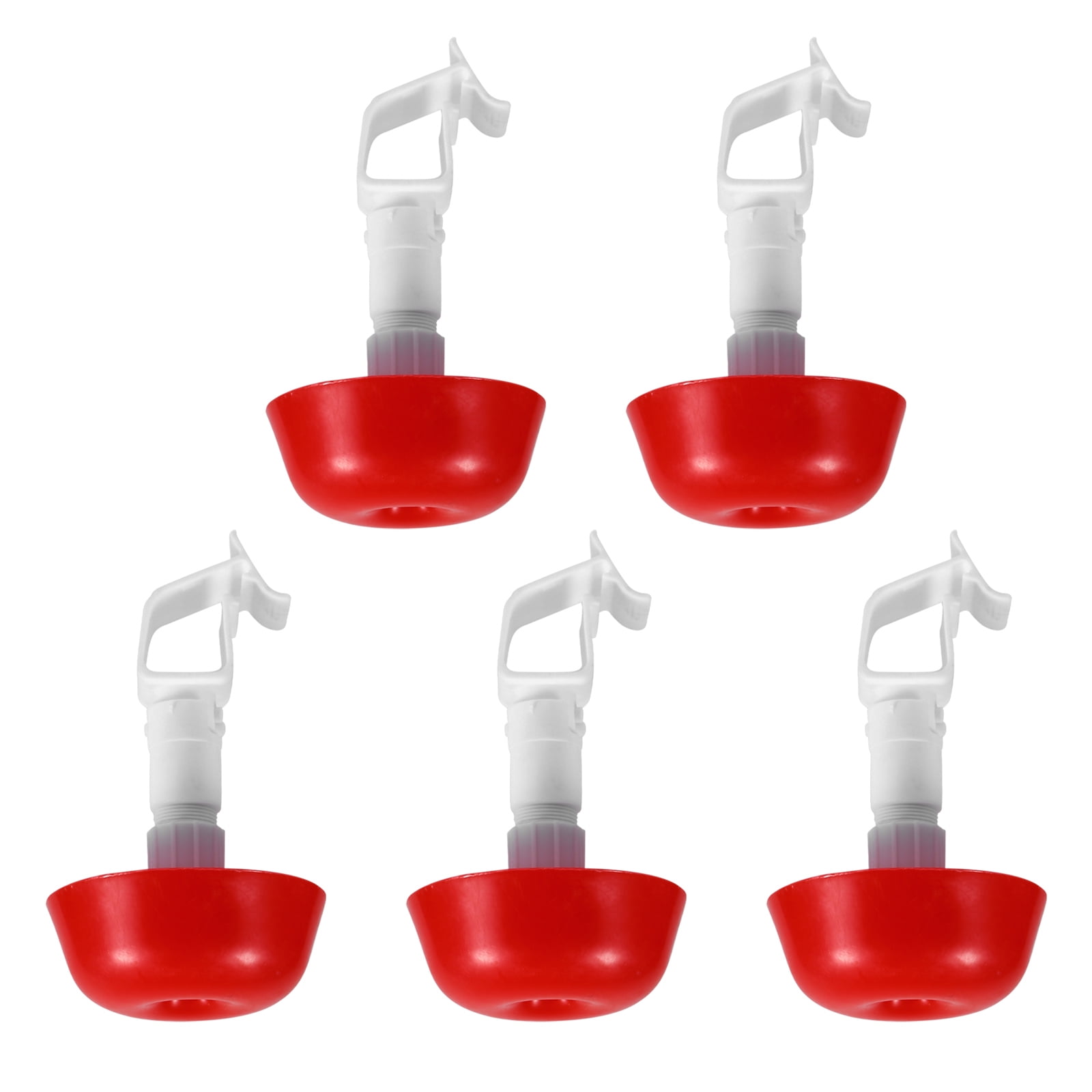 SWETRACE 5Set Red Square Auto Chicken Waterer for Farmers and Pet ...