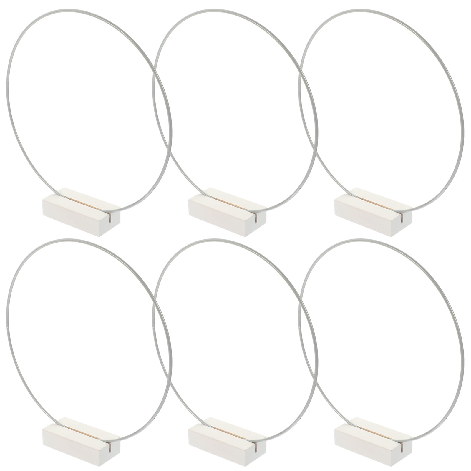 SWETRACE 6 Sets Metal Hoop Centerpiece for Wedding Wreath Floral Hoop ...