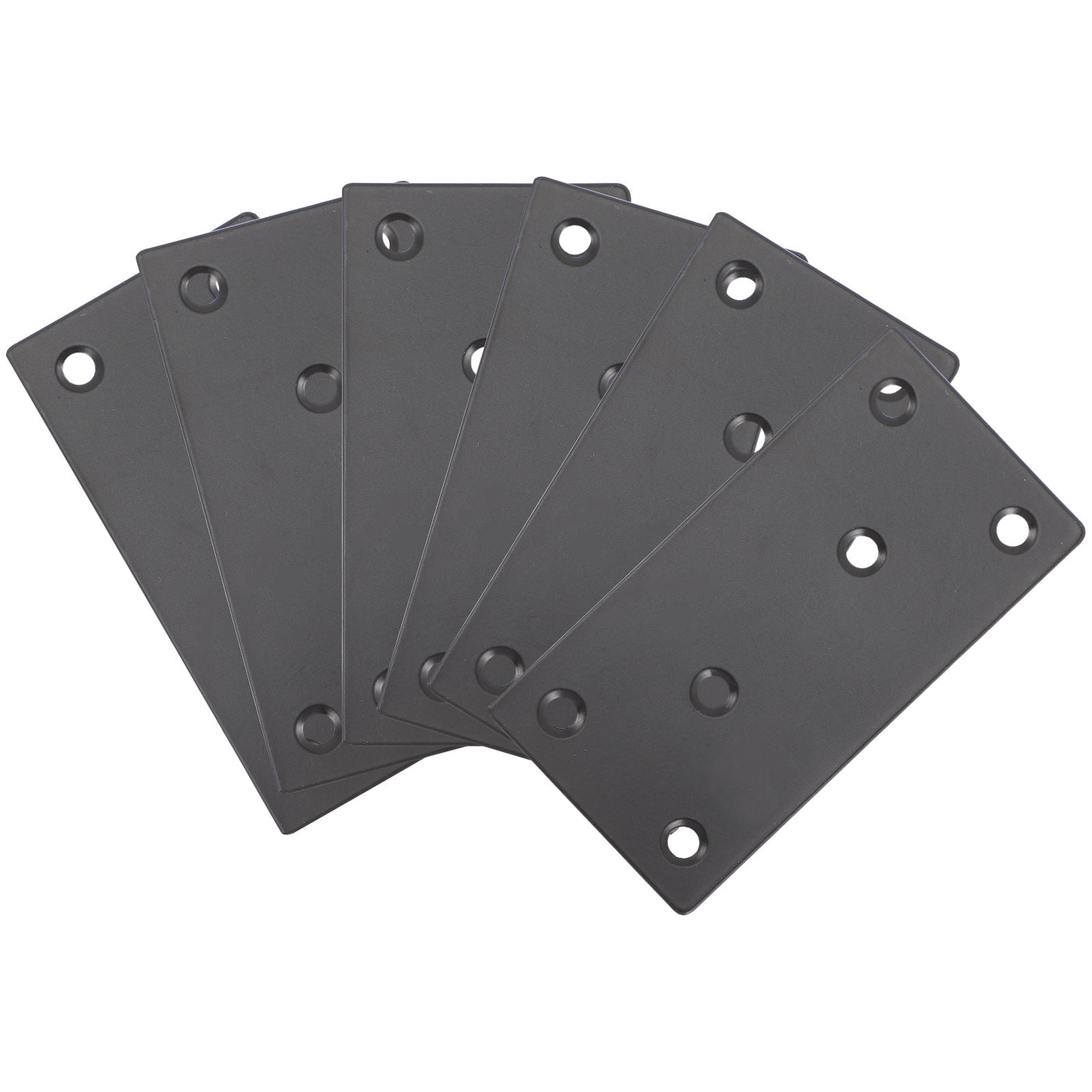 SWETRACE 6Pcs Black Stainless Steel Flat Straight Mending Plates for ...