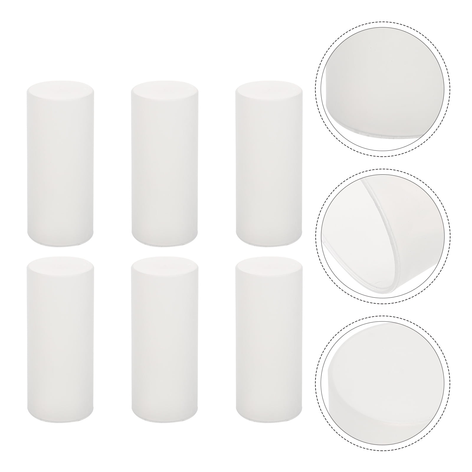 SWETRACE 6Pcs Candlestick Cup Holders Plastic Simple Design for Candle ...