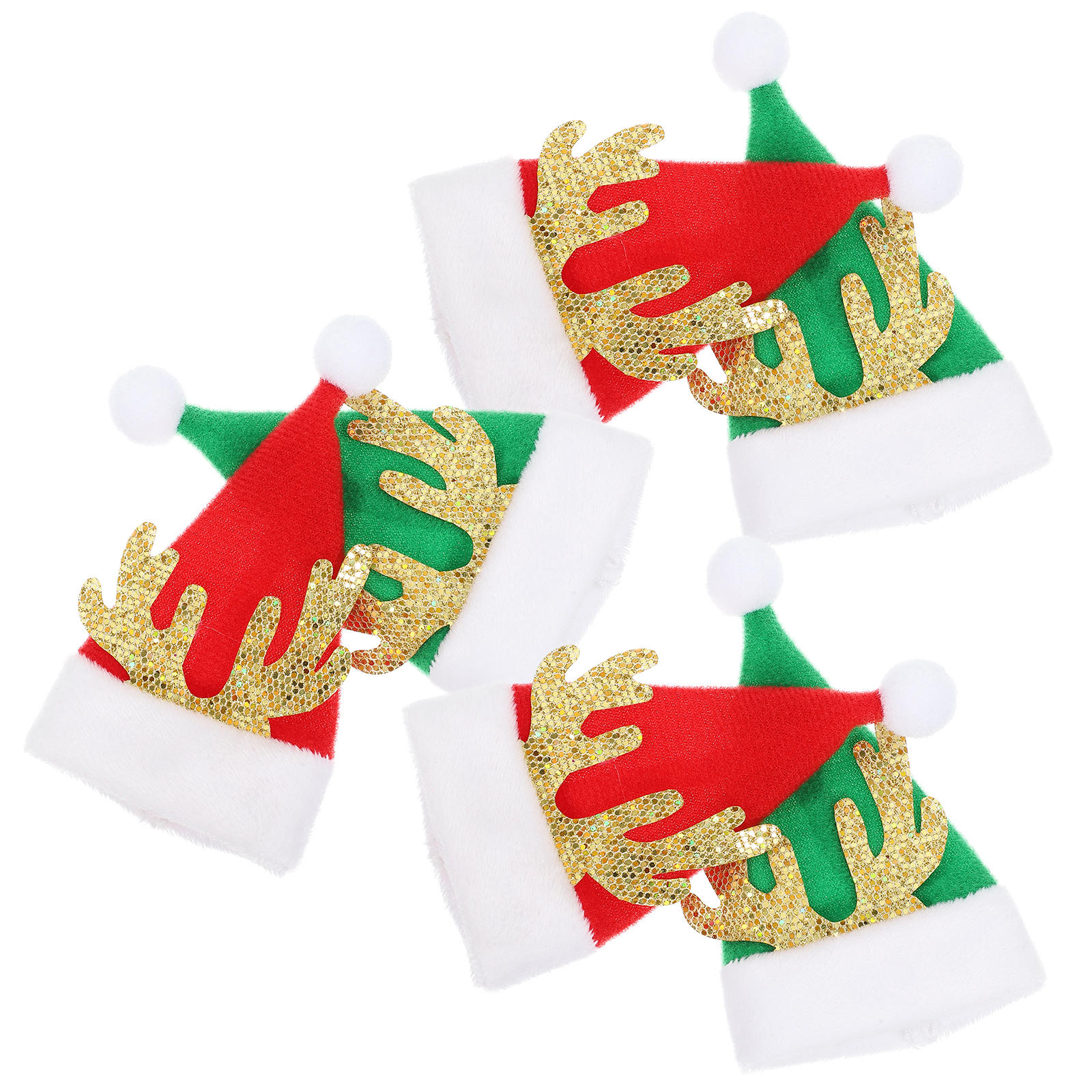 SWETRACE 6Pcs Mini Hats Red Cloth Hat Decoration Holiday Decorations ...