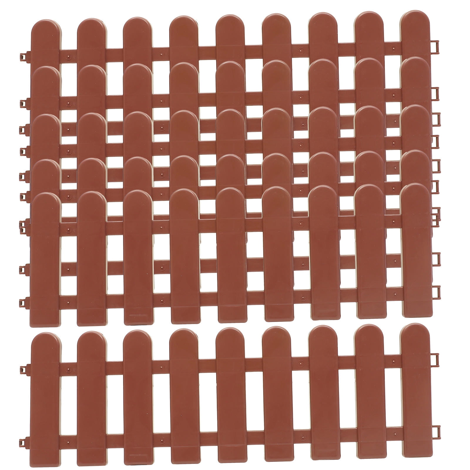SWETRACE Decorative Fences Brown Dividing Sections Gardeners Vegetable ...