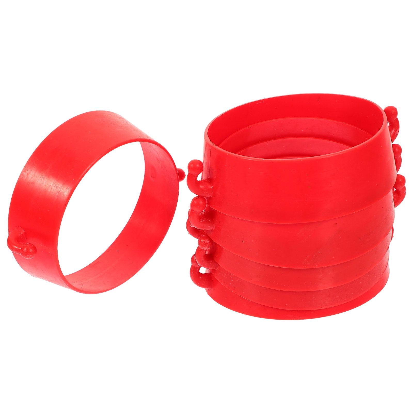 SWETRACE 6Pcs Red Plastic Chain Connectors for Parking Lot Marking ...