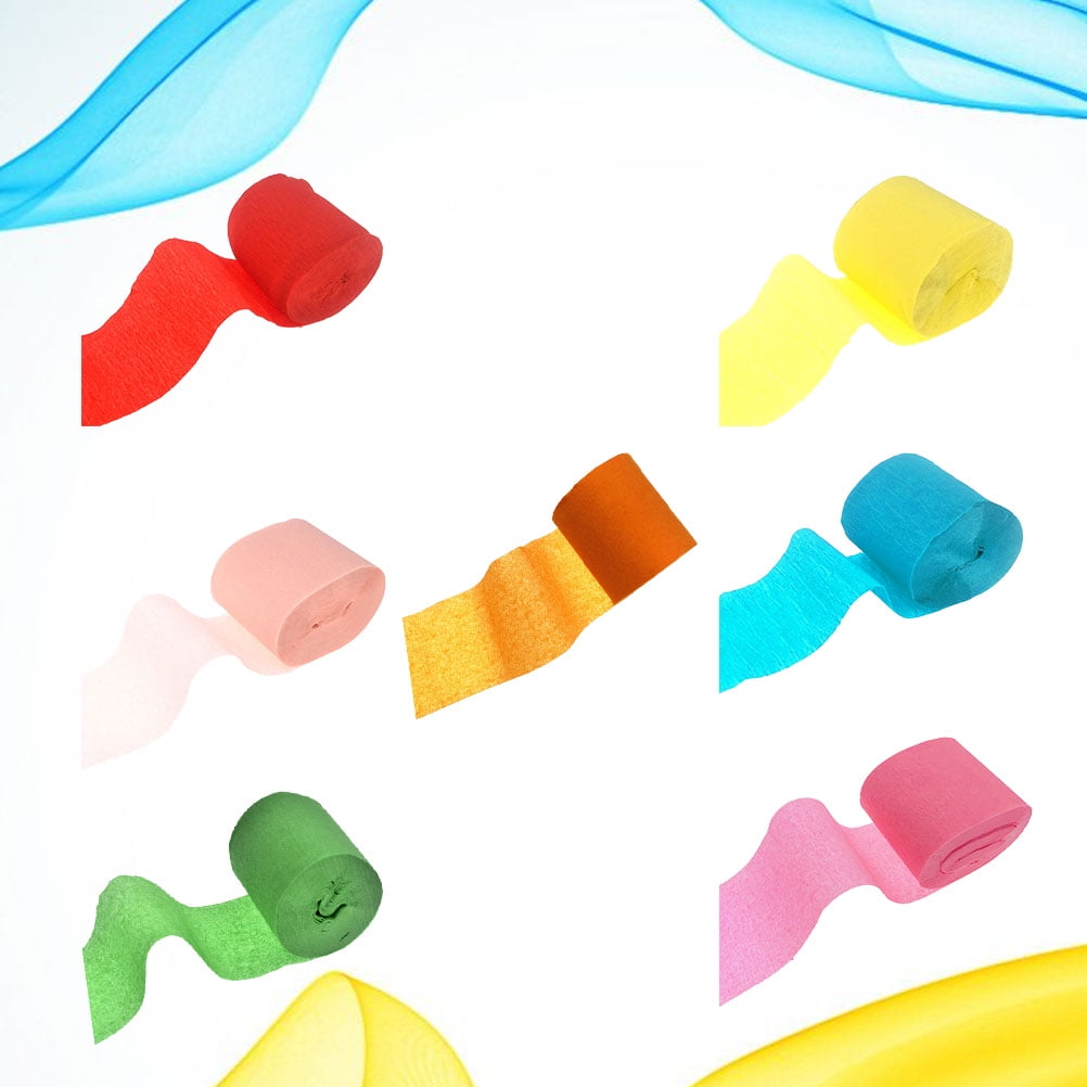 SWETRACE 7Pcs Crepe Paper Decorations Assorted Color Diy present ...