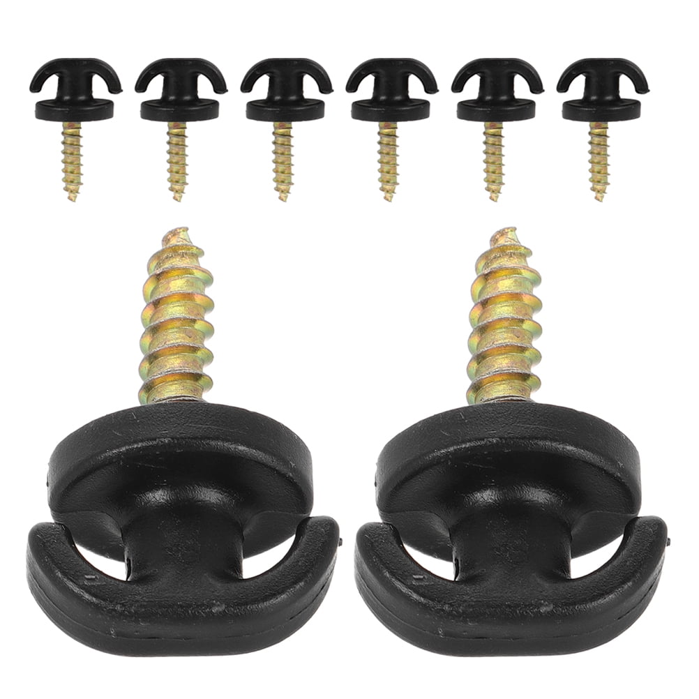 SWETRACE 8Pcs Black Car Hook Mounting Points for Car Rear Cargo Trunk ...