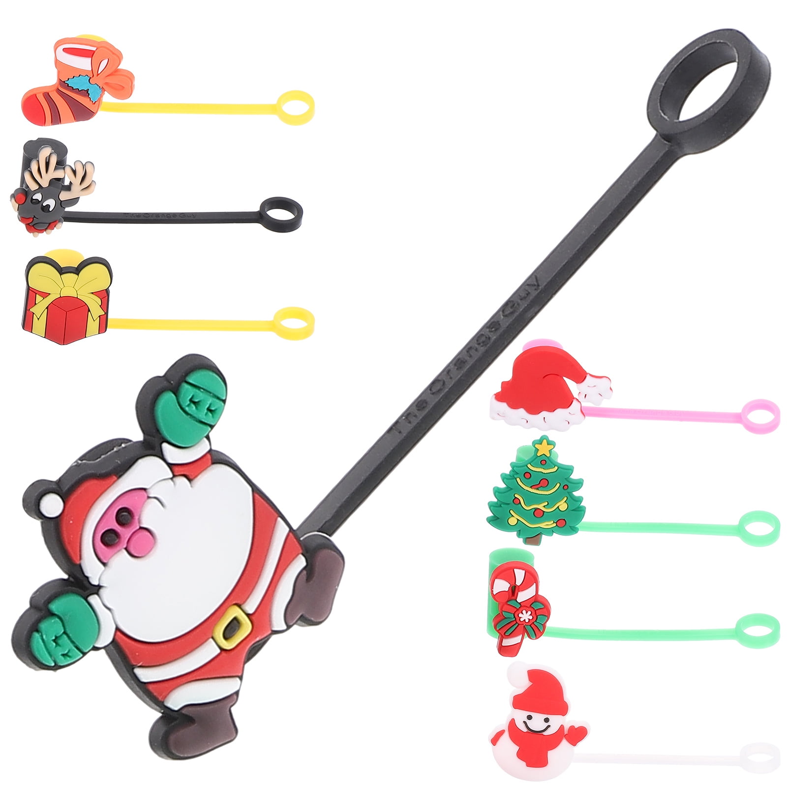 SWETRACE 8Pcs Cartoon Straw Toppers Prevents Straw Bending Protects ...
