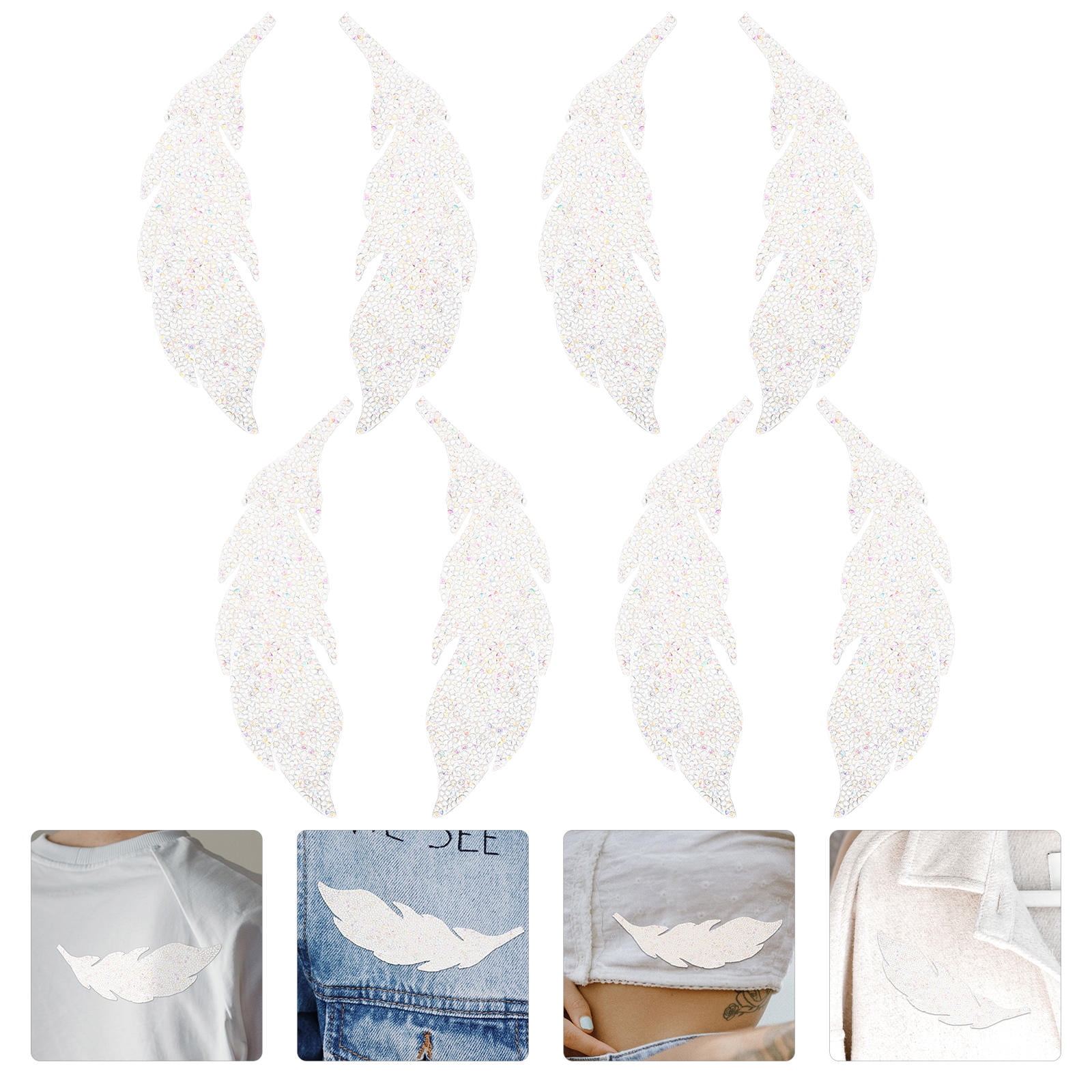 SWETRACE 8Pcs Compact Fabric Patches for Clothes Diy Repair and Fashion ...