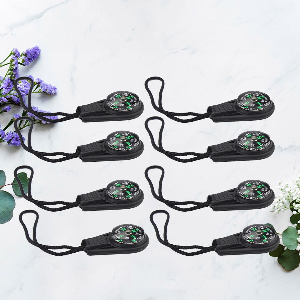 SWETRACE 8Pcs Portable Compass Keychain for Men and Women in Outdoor ...