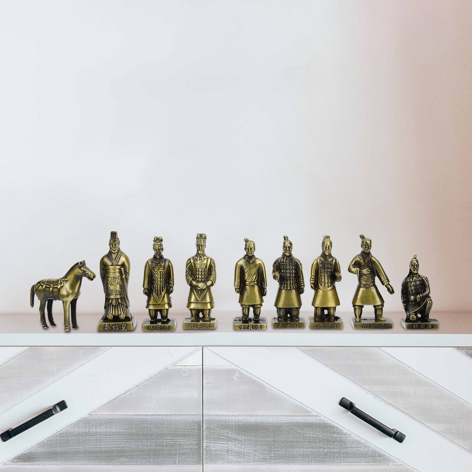 SWETRACE 9 Pieces Vintage Terracotta Warriors Shaped Ornament ...
