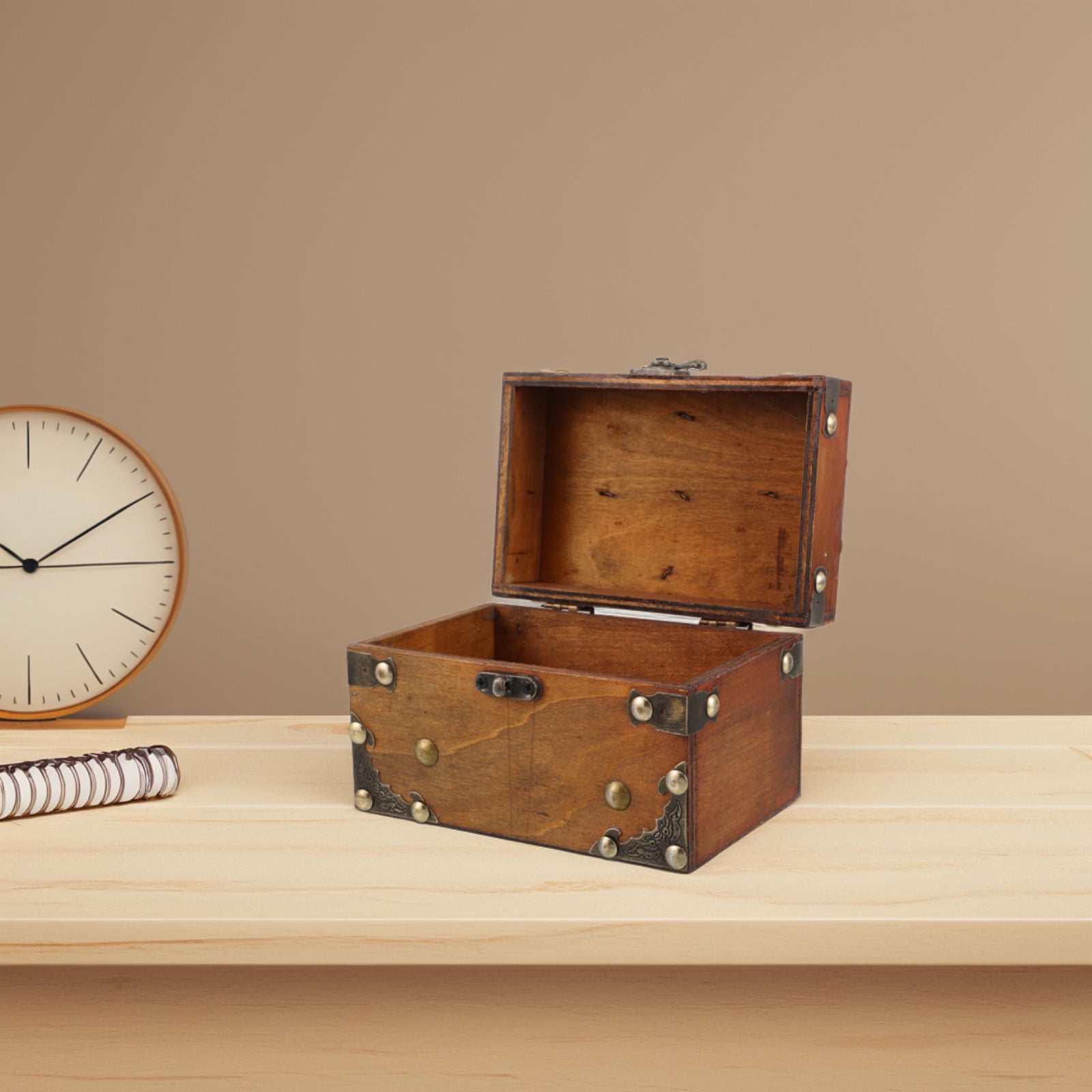 SWETRACE 9 Wooden Antique Storage Boxes for Cosmetics Lockable ...