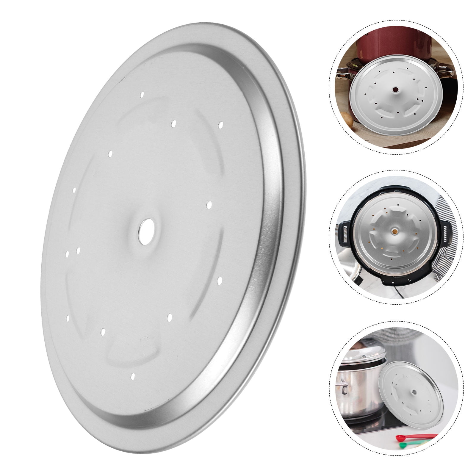 SWETRACE 9In Aluminum Pressure Cooker Lid Inner Insert Round For ...