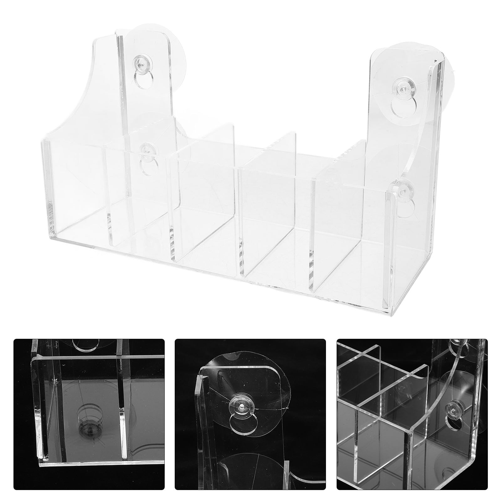 SWETRACE Acrylic Storage Rack 1Pack Clear For Store Display 22.0X12.0X8 ...