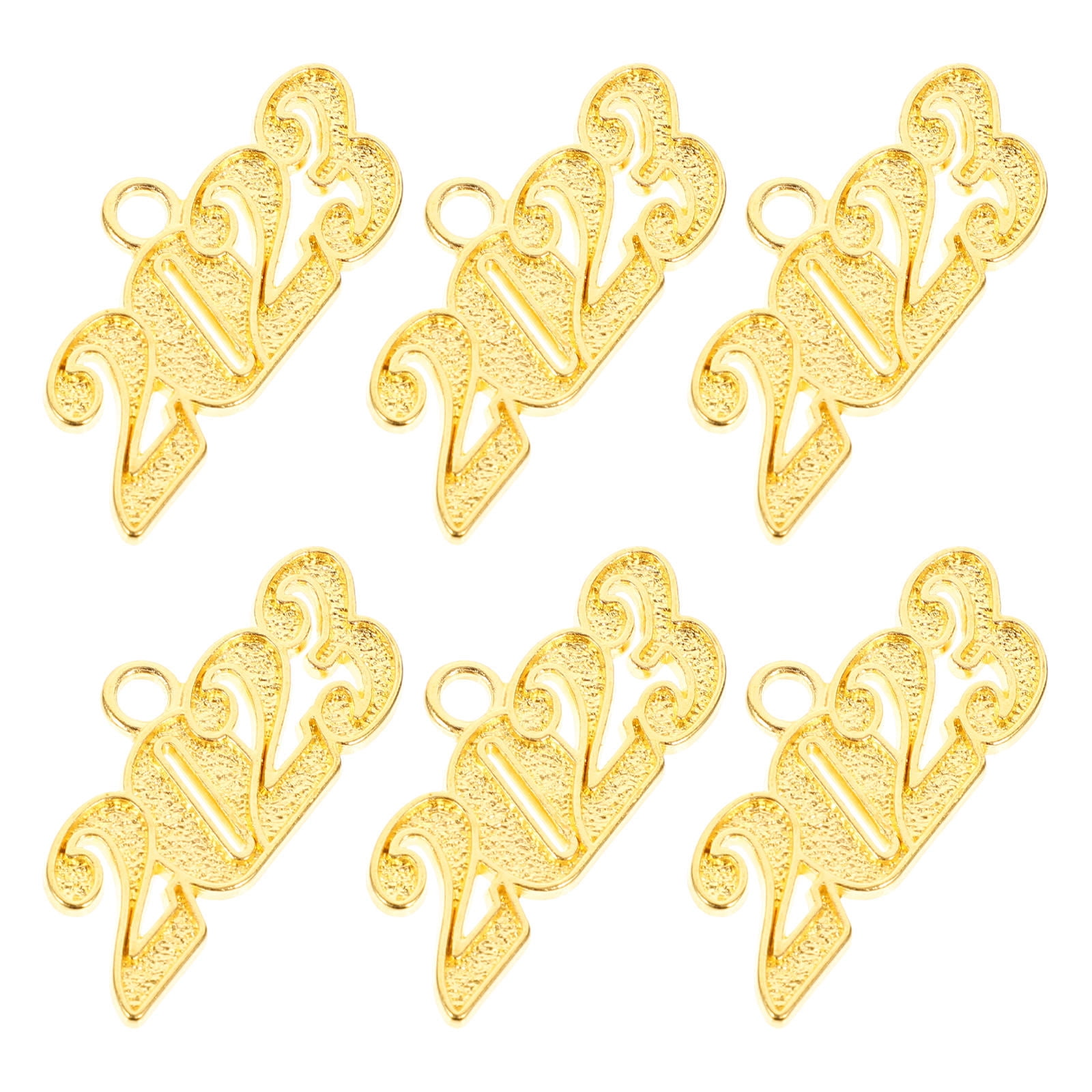 SWETRACE Alloy Graduation Pendant 6Pcs Golden Oval for Graduating ...