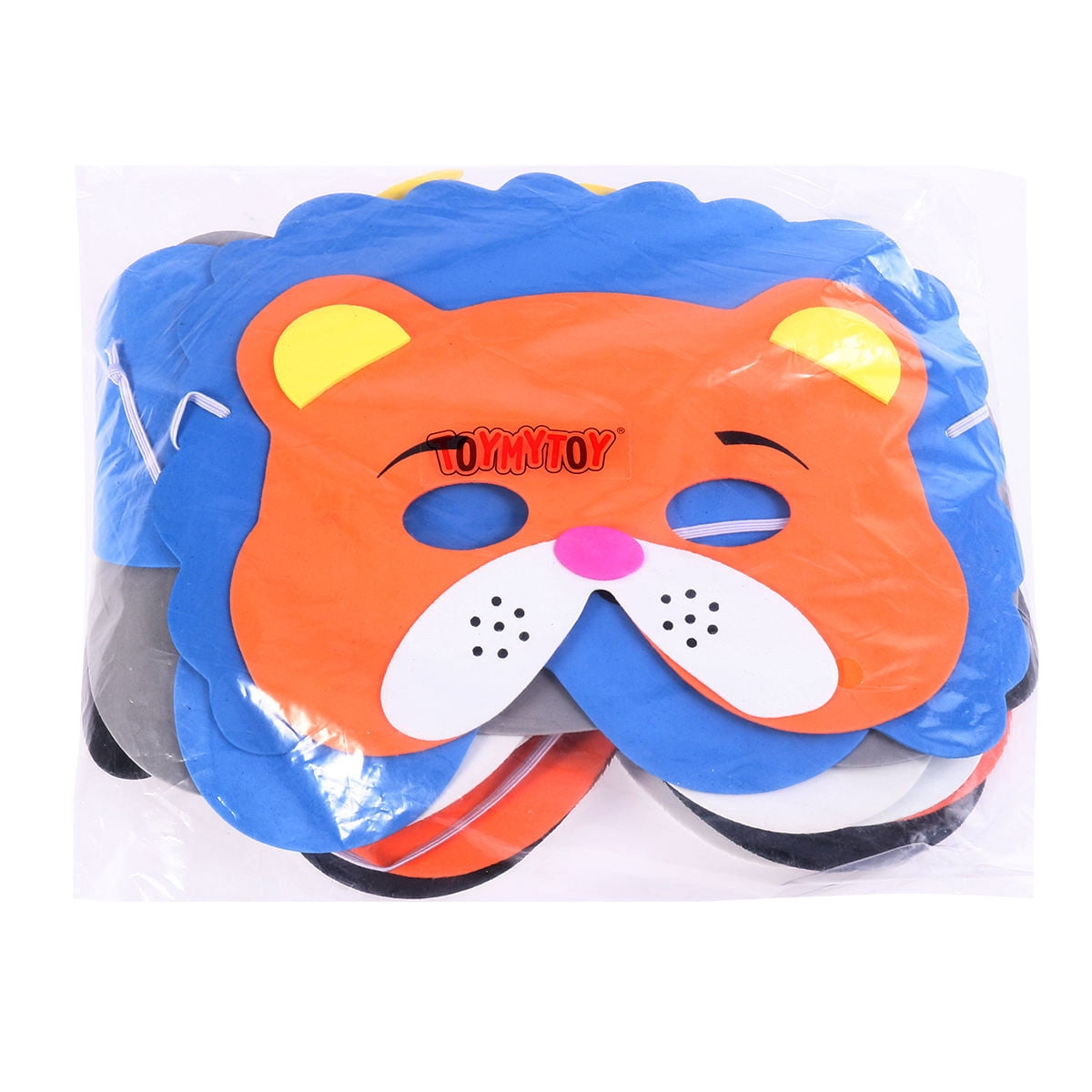 SWETRACE Assorted Color Animal Face Mask 12Set EVA for Kids Birthday ...