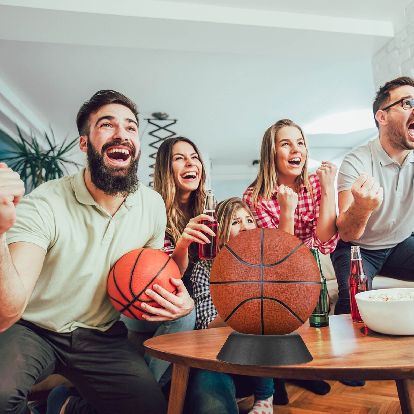 SWETRACE Ball Holder Stand Round Basketball Stand 1Pcs 5X5X1.6In ...