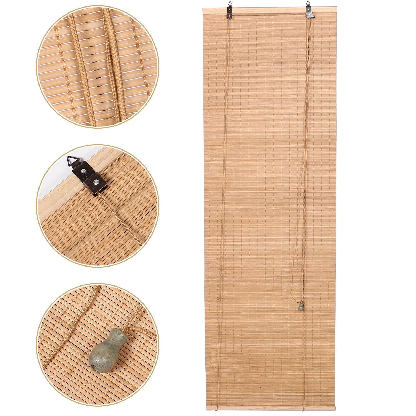 SWETRACE Bamboo Beige Window Shade Curtain for Home Privacy and Sun ...