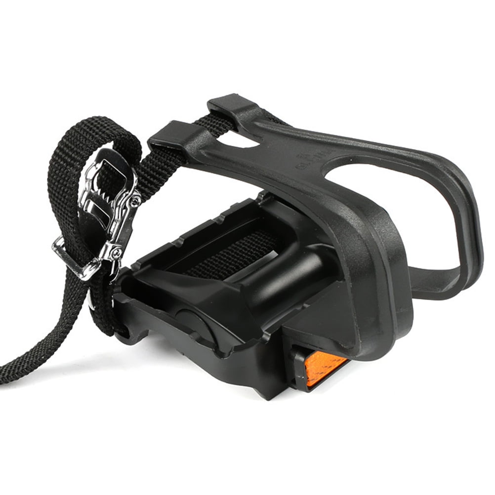 SWETRACE Durable Use Bike Pedal Strap Toe Clips Black 1 Pair - Walmart.com