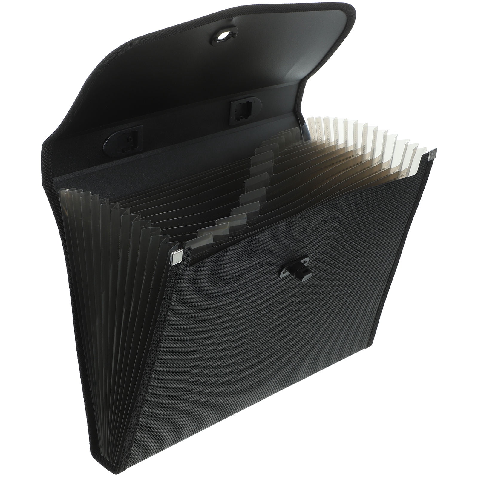 SWETRACE Black Plastic Accordion File Folder for Paper Divider ...