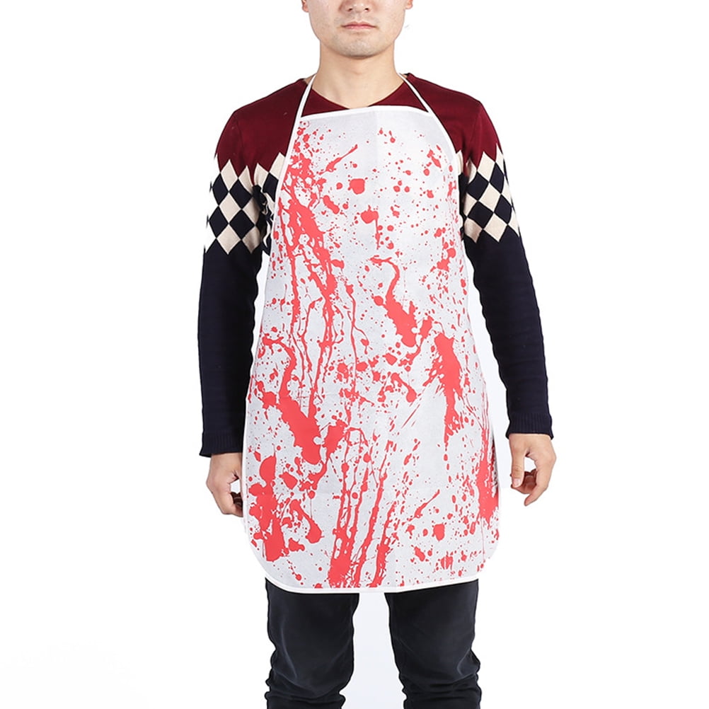 SWETRACE Bloody Apron For 56Pack Butcher Costume In White Cloth ...