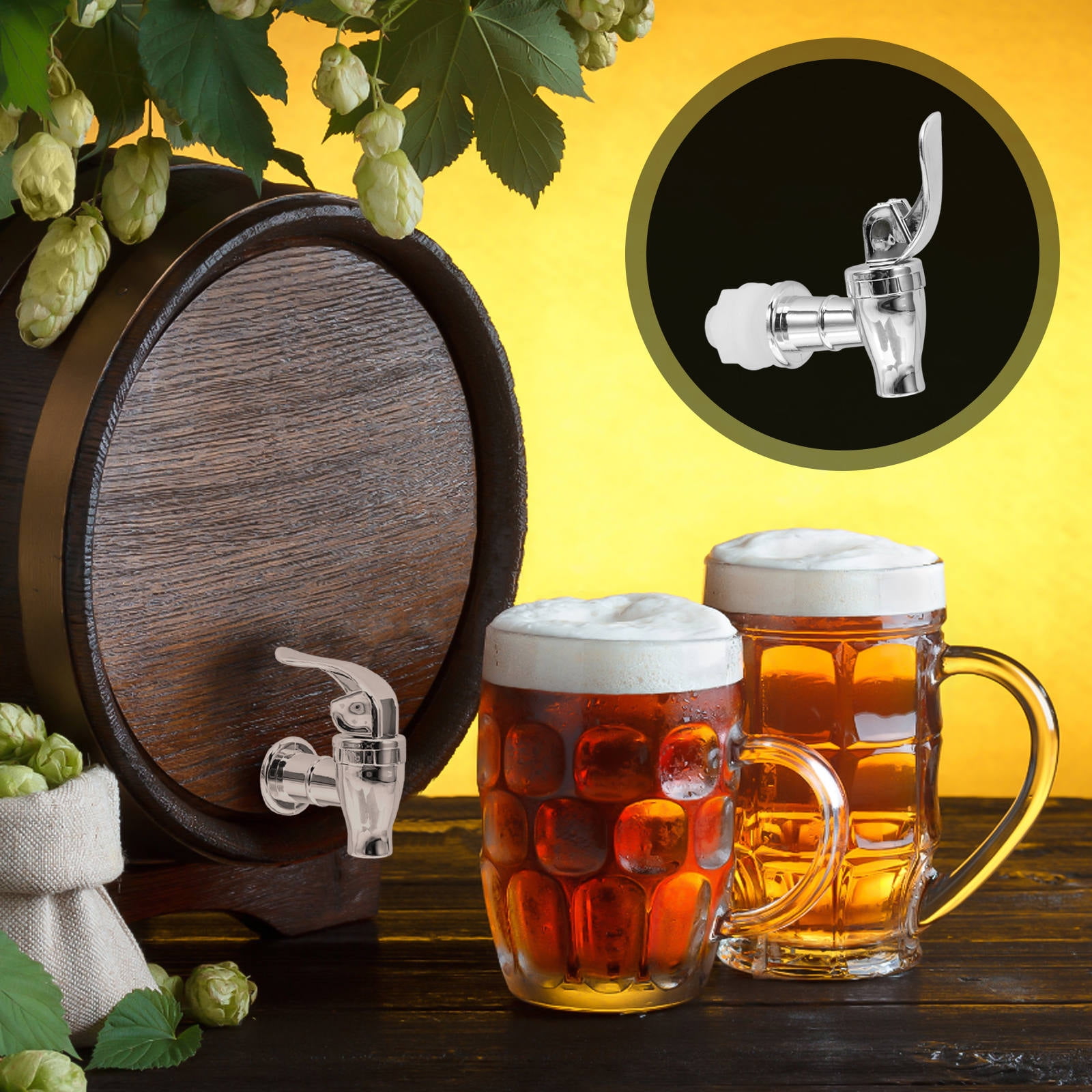 SWETRACE Bucket Spigot 1Set Silver PP with Quick Replacement Feature ...