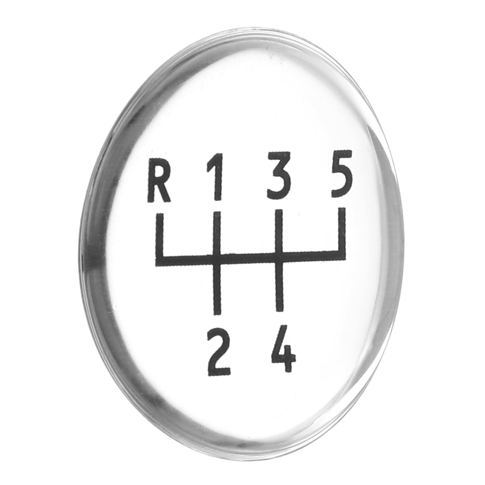 SWETRACE Shift Knob Cap Car Gear Shift Head Sticker Silver Glue 1Pcs ...