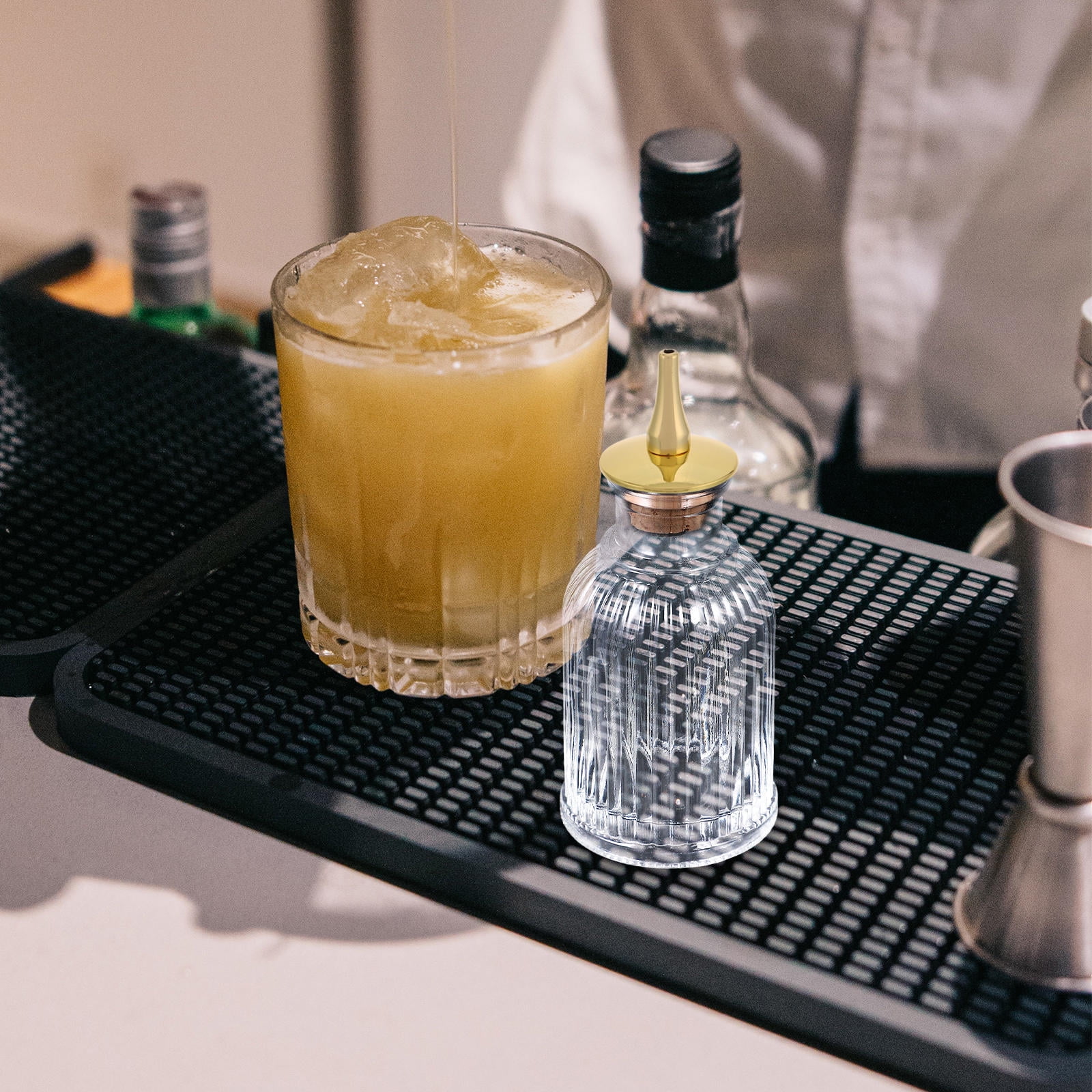 SWETRACE Cork Base Bitters Stoppers Golden Practical Design For Cocktail Preparation Home ...