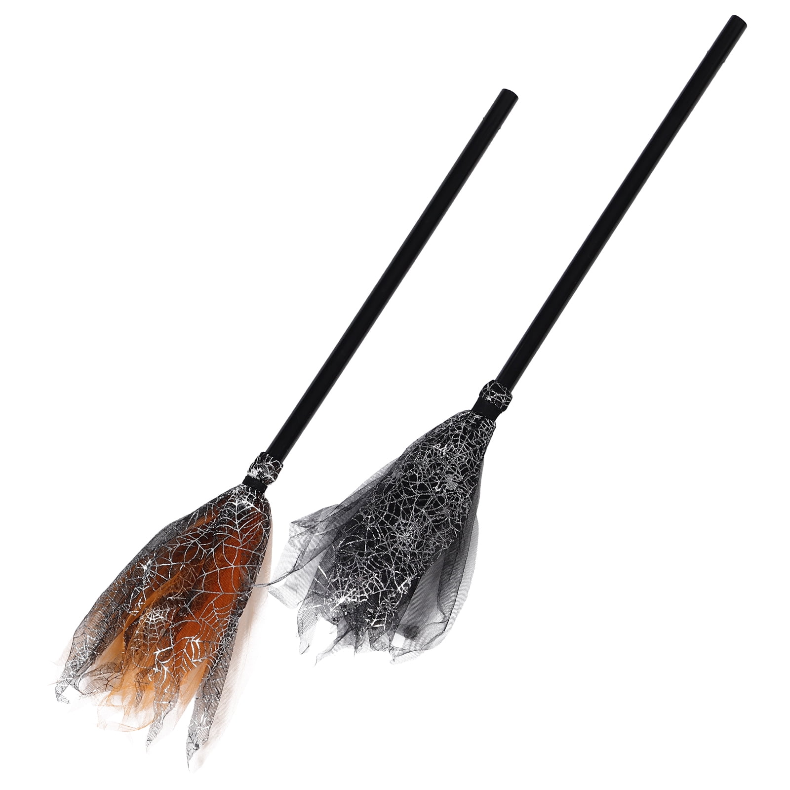 SWETRACE Broom Orange Plastic 2Pcs 30X3.5In - Walmart.com