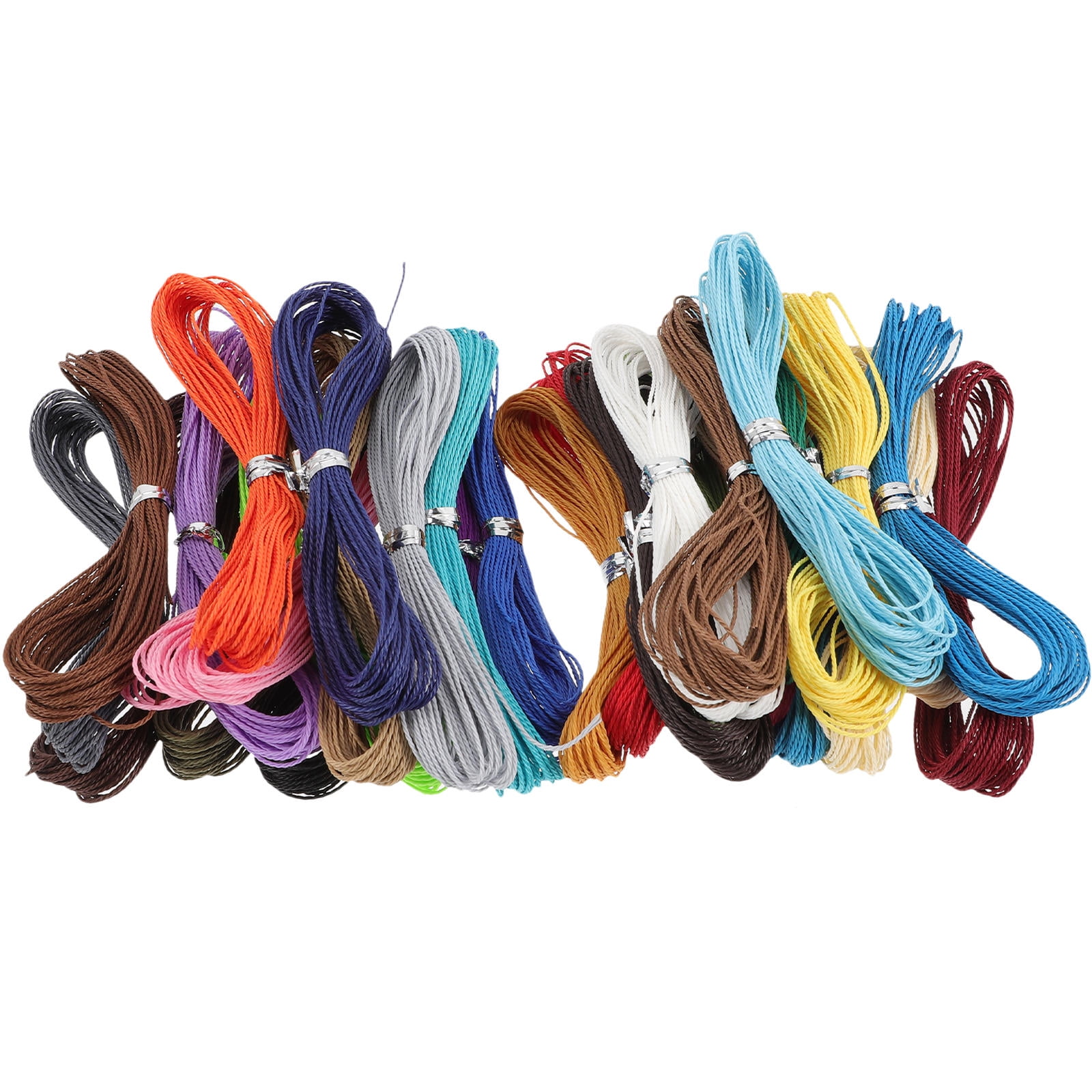 SWETRACE DIY Bracelet Ropes 30Pcs Wax Polyester Assorted Color for ...