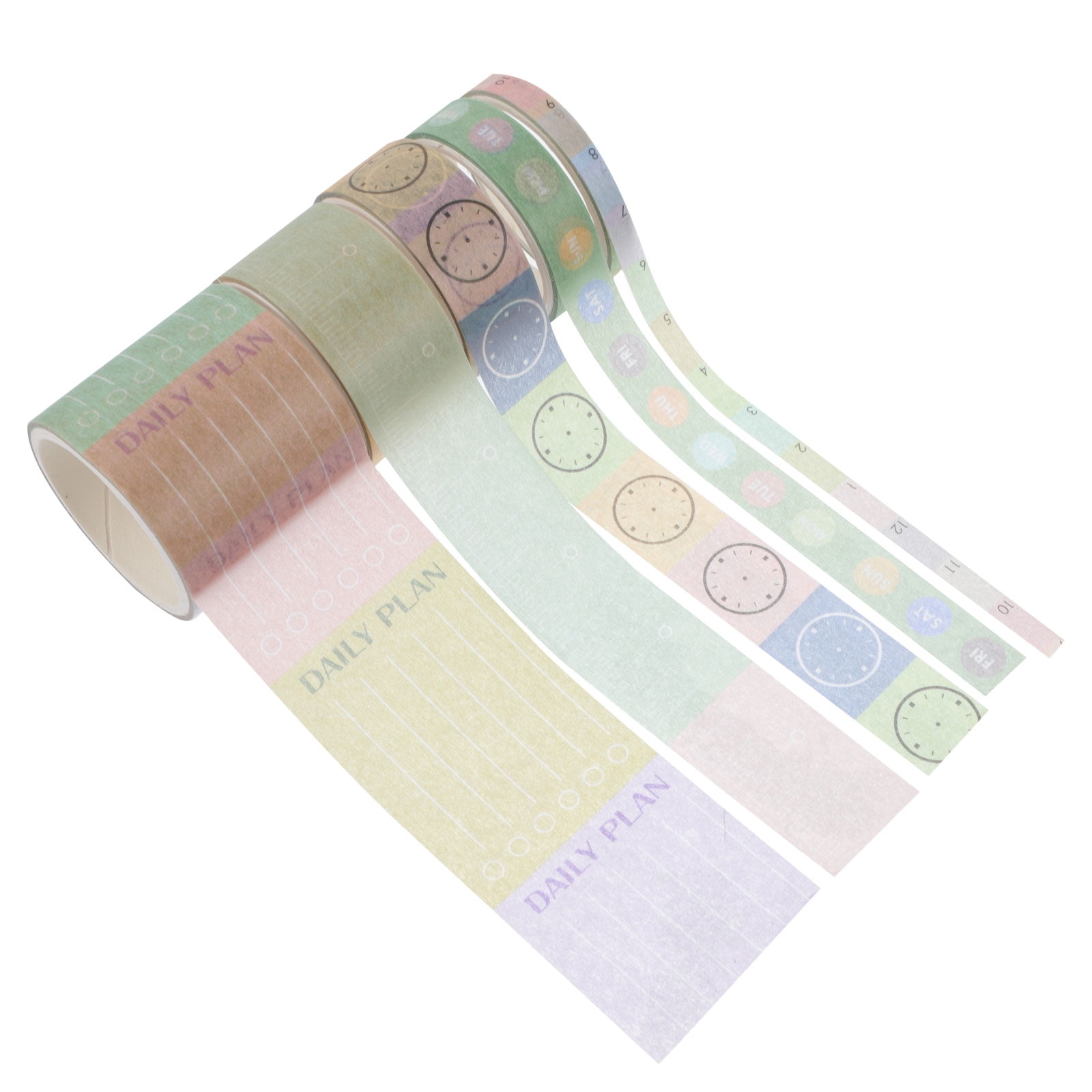 SWETRACE Month Stickers DIY Calendar Paper Tapes Assorted Color ...