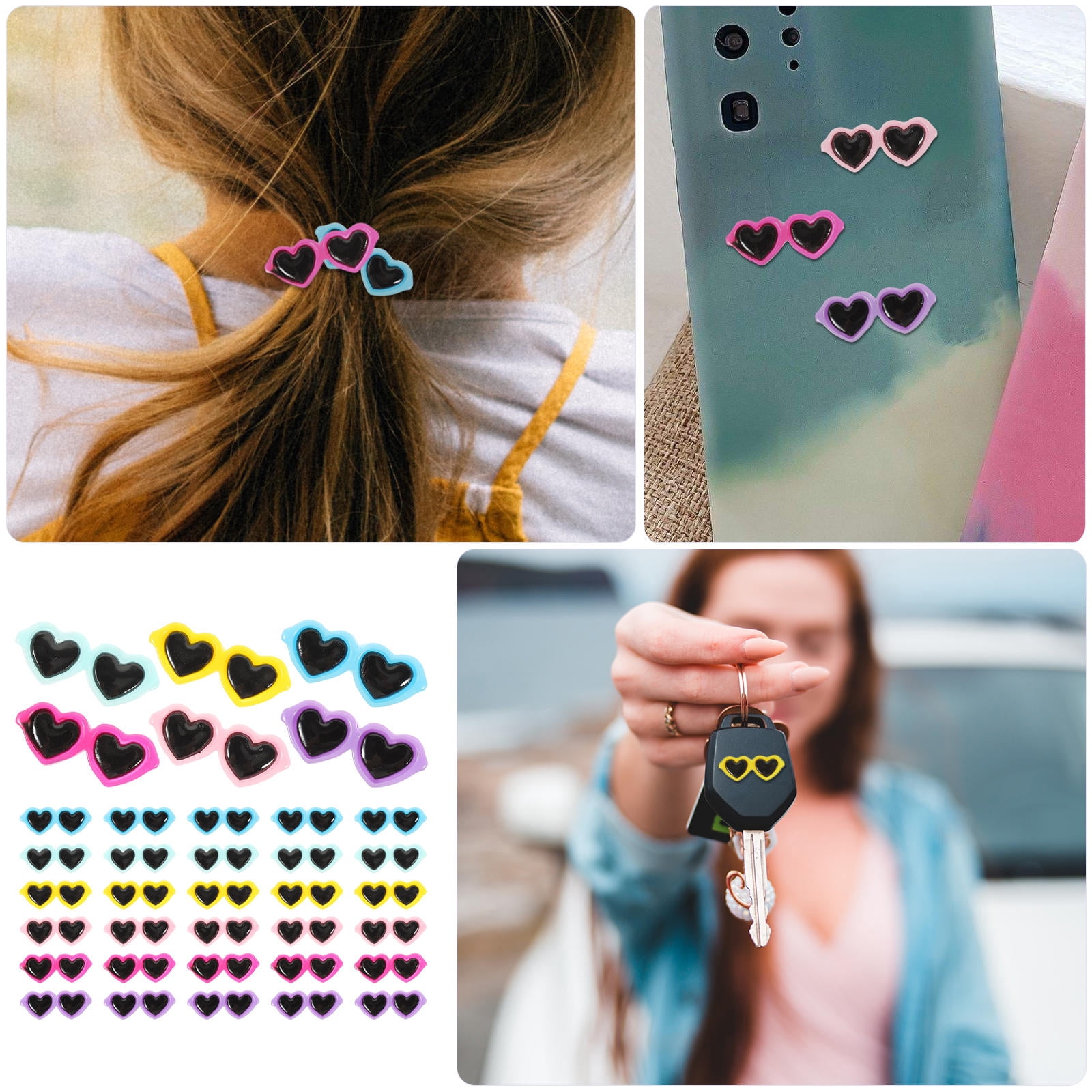 SWETRACE DIY Resin Hair Accessories with Assorted Color for Craft ...