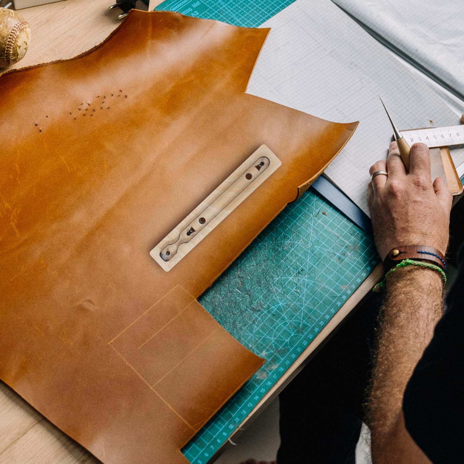 SWETRACE Craftsmen Diy Keychain Template Beige Wood 1Set - Walmart.com