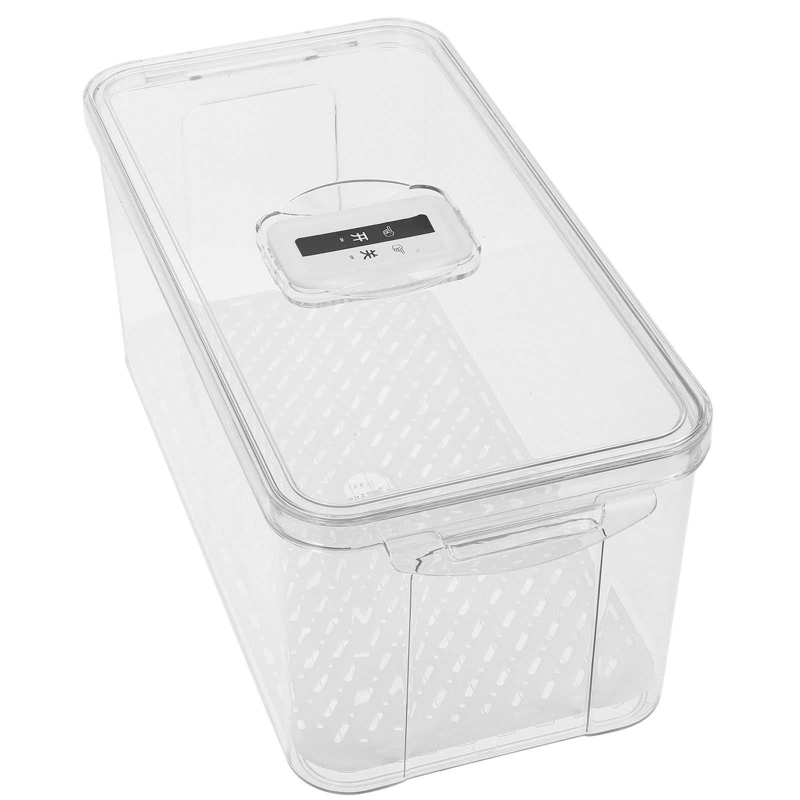 SWETRACE Drain Storage Box for Food Containers Transparent PP Vegetable ...