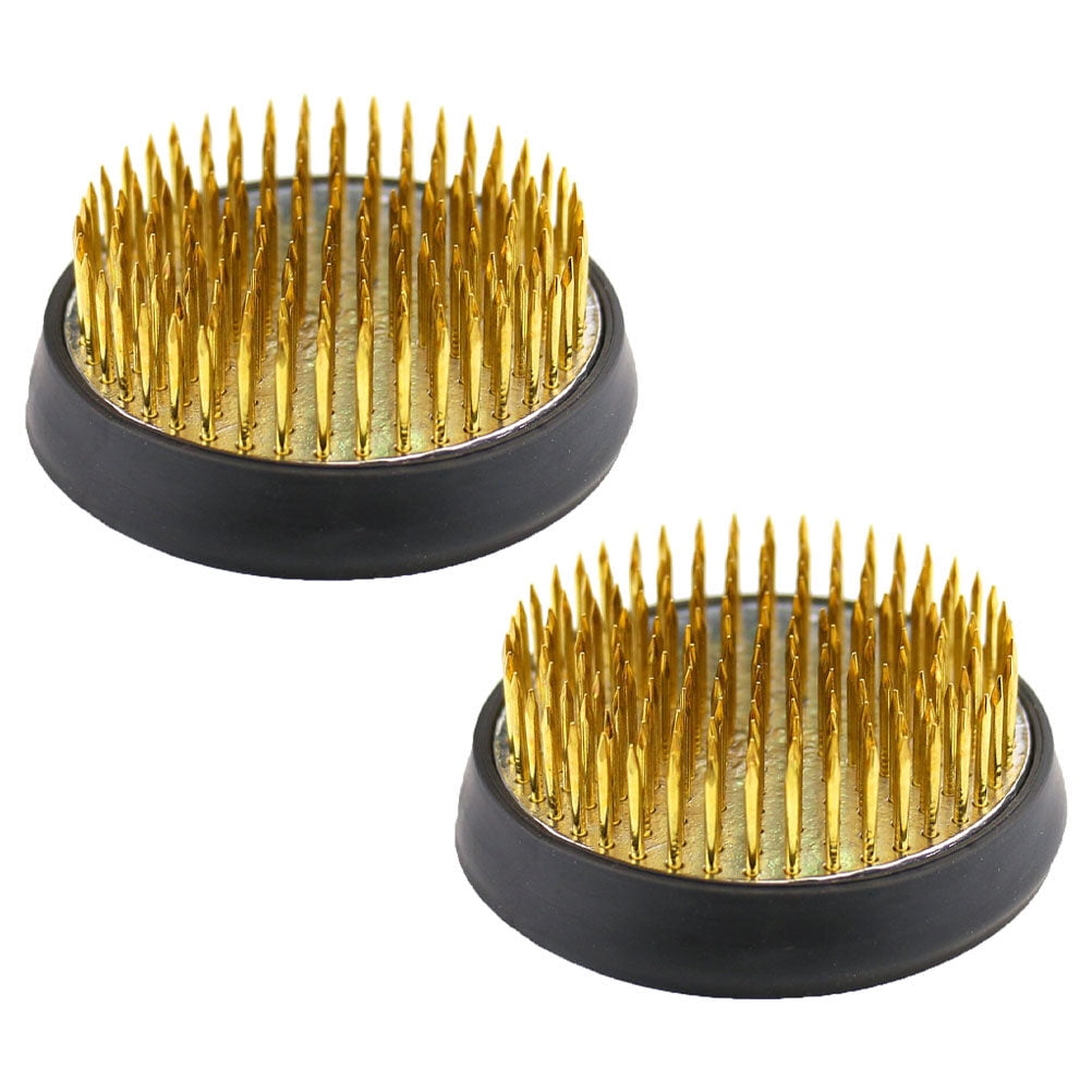 SWETRACE Flower Arrangement Tool 2Pcs Black Round Copper Gum Cover For ...