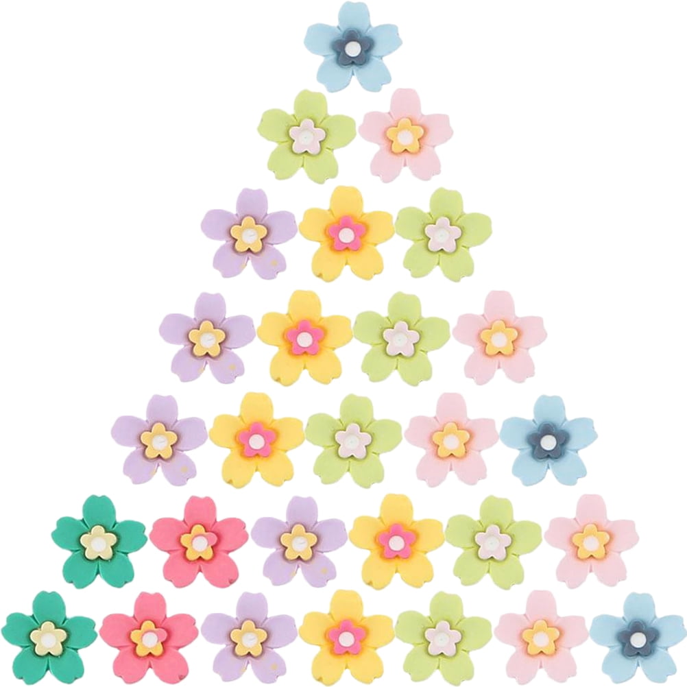 SWETRACE Flower Embellishments For Crafts 30Pcs Mini Flowers Assorted ...