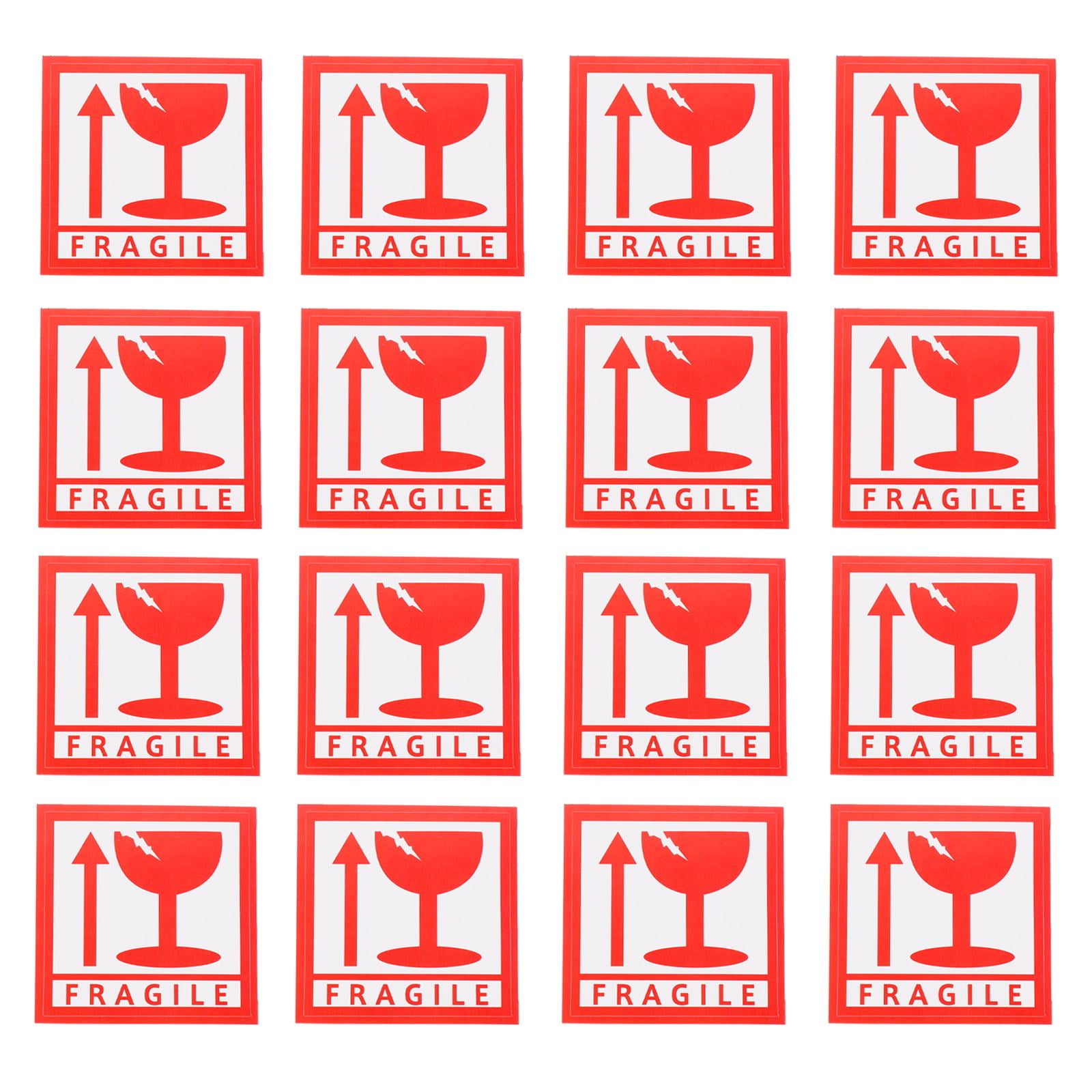 SWETRACE Fragile Warning Label 1000Pcs Assorted Color Square Self ...