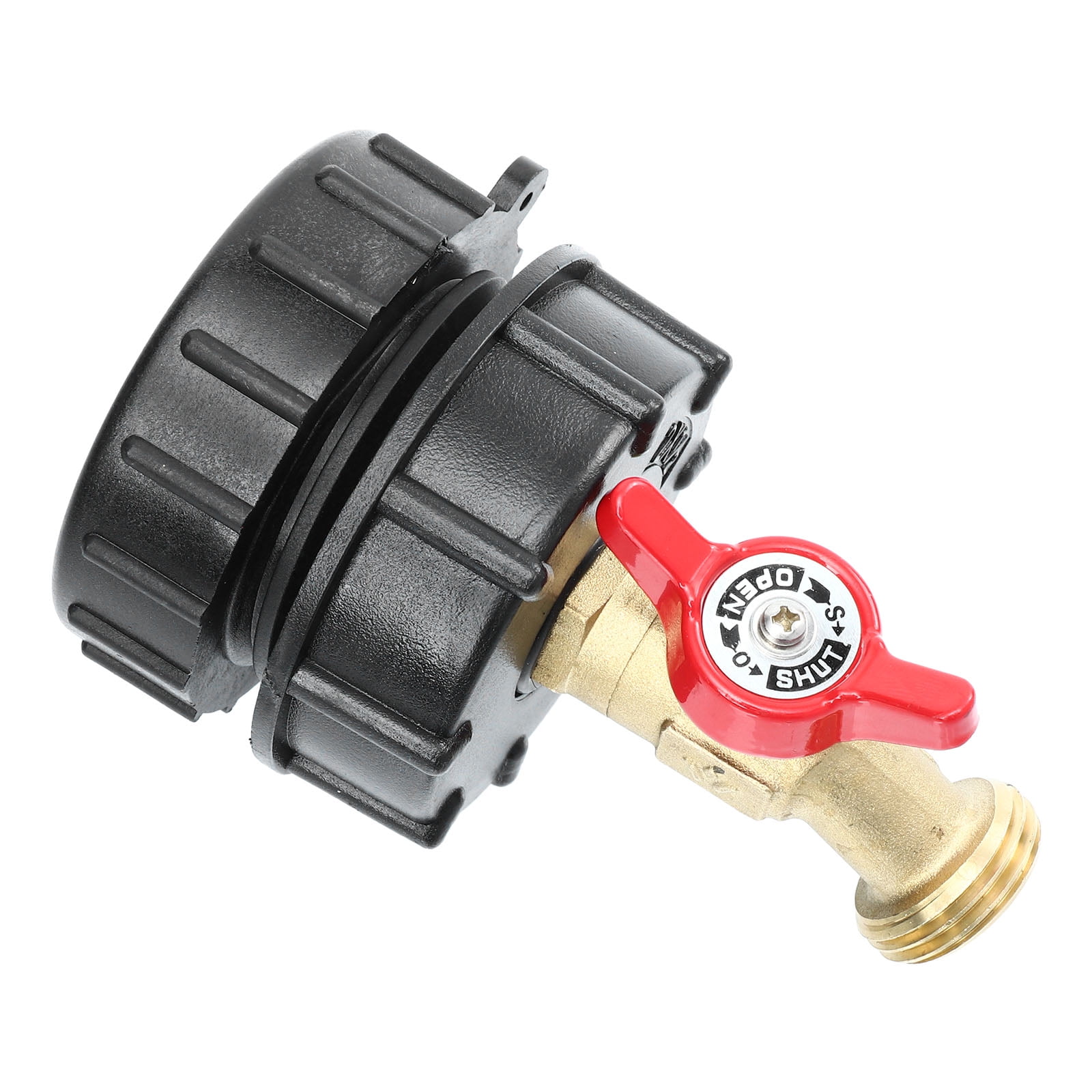 SWETRACE IBC Tote Fitting 1Set Black Round Design for IBC Storage Tank ...