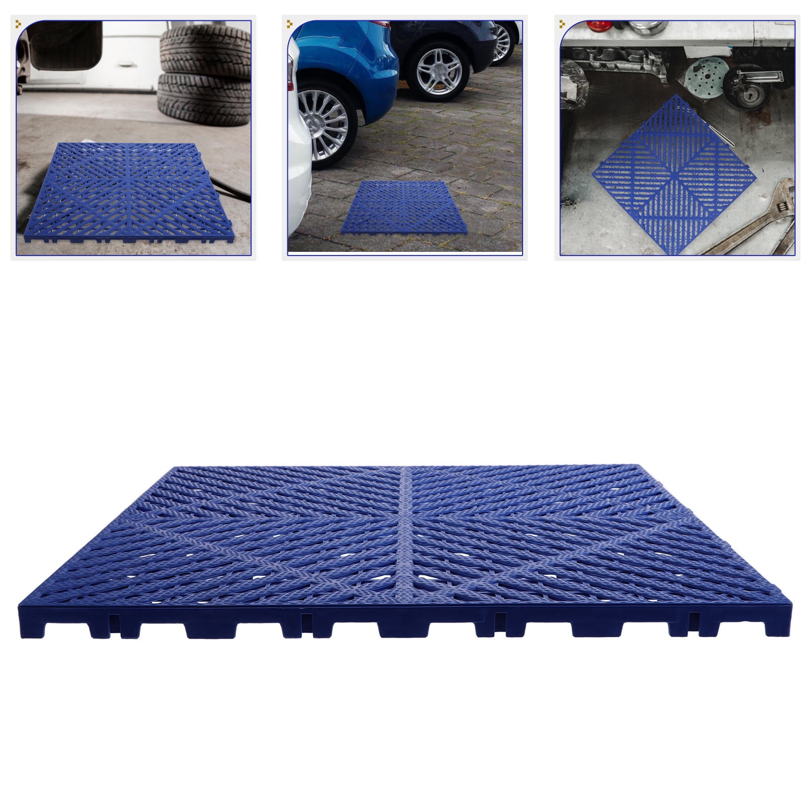 SWETRACE Interlocking Grille Plate Mats Non-Slip Pool Drainage Tiles ...