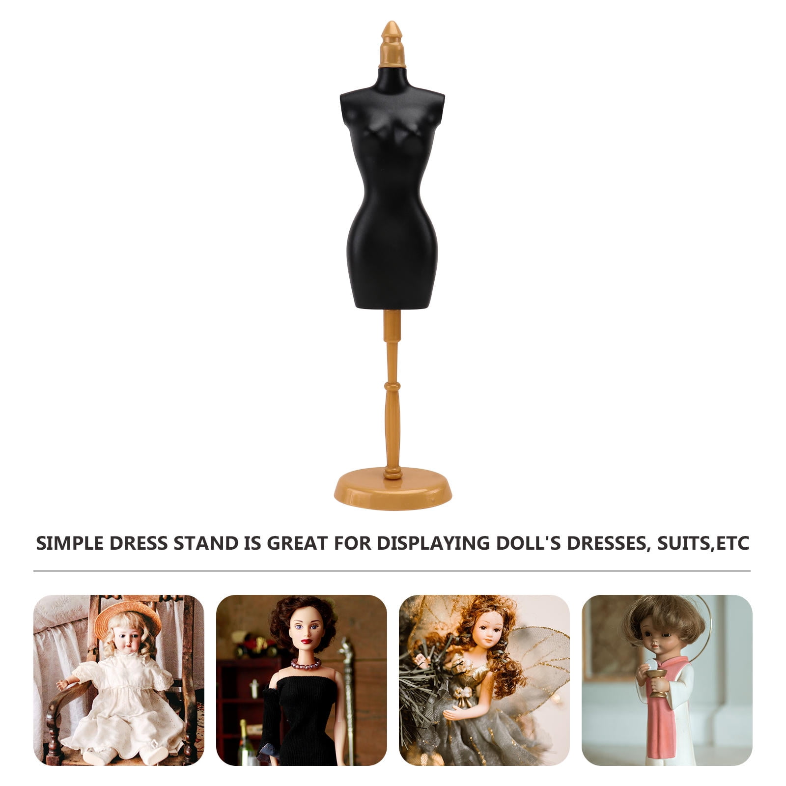 SWETRACE Mannequin Display Stand Black Plastic 5 Pcs Display Rack Party ...