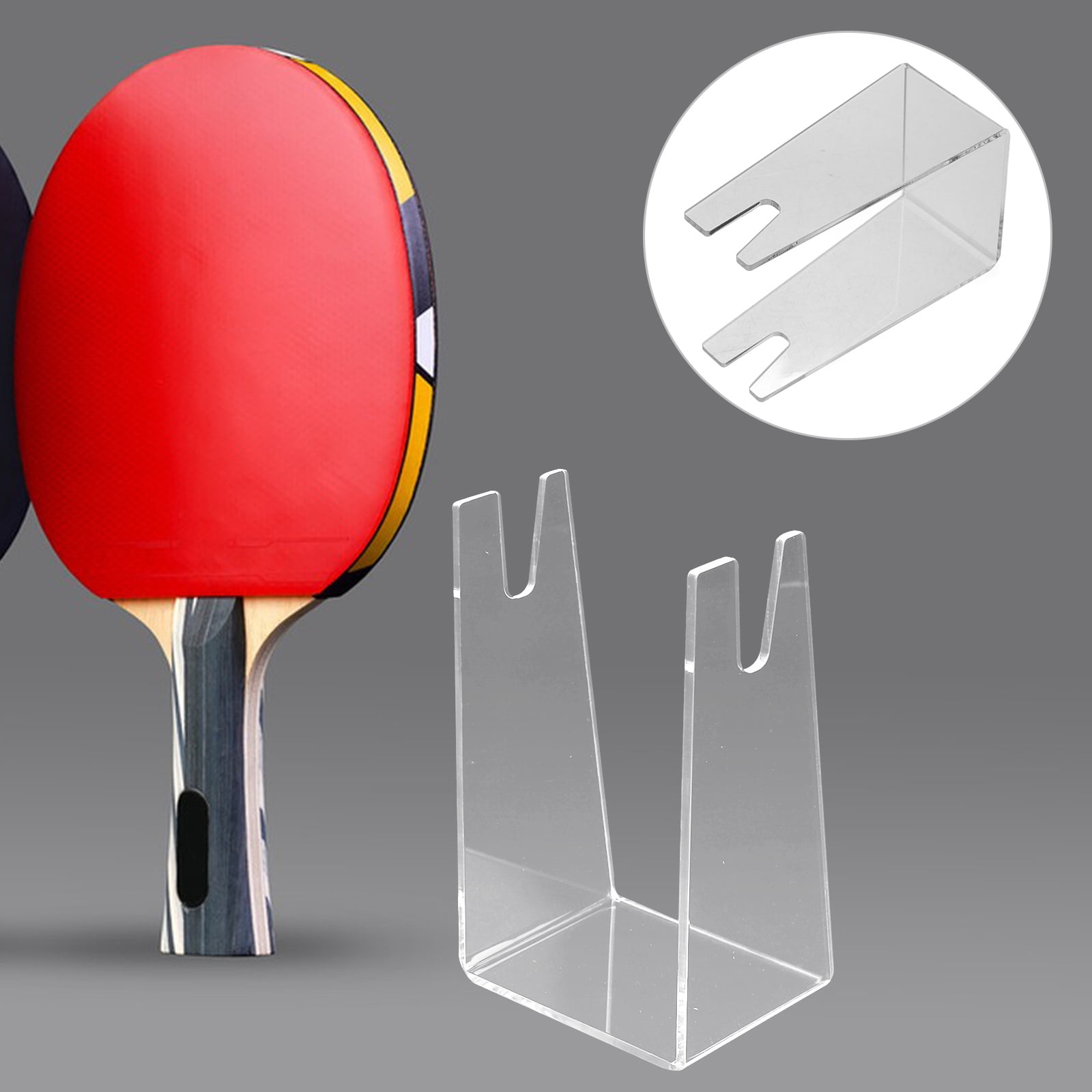 SWETRACE Racket Display Rack Acrylic Table Tennis Racket Base 1Pack ...