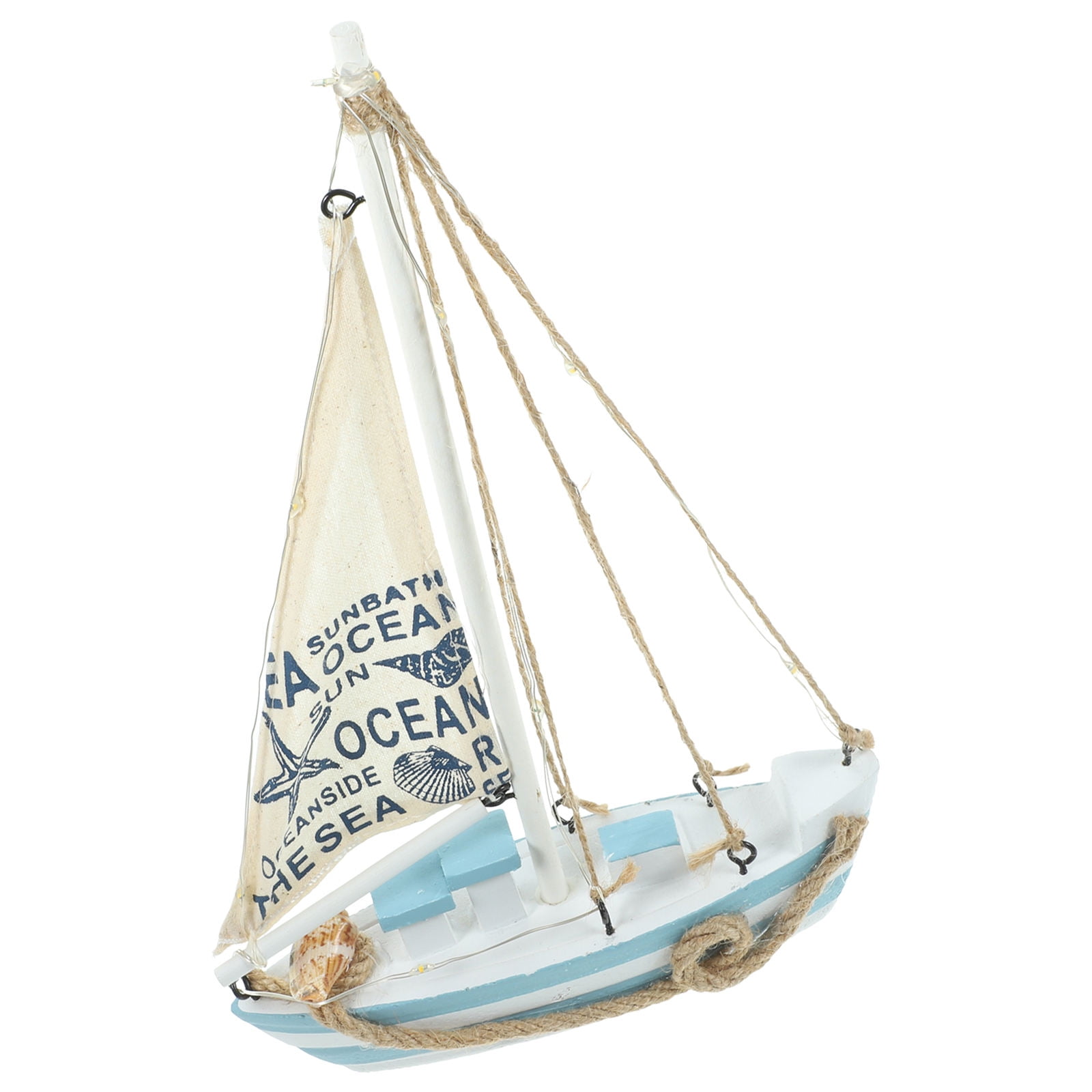 SWETRACE Nautical Themed Decor Led Sailboat Model 1 Set Multi Color ...