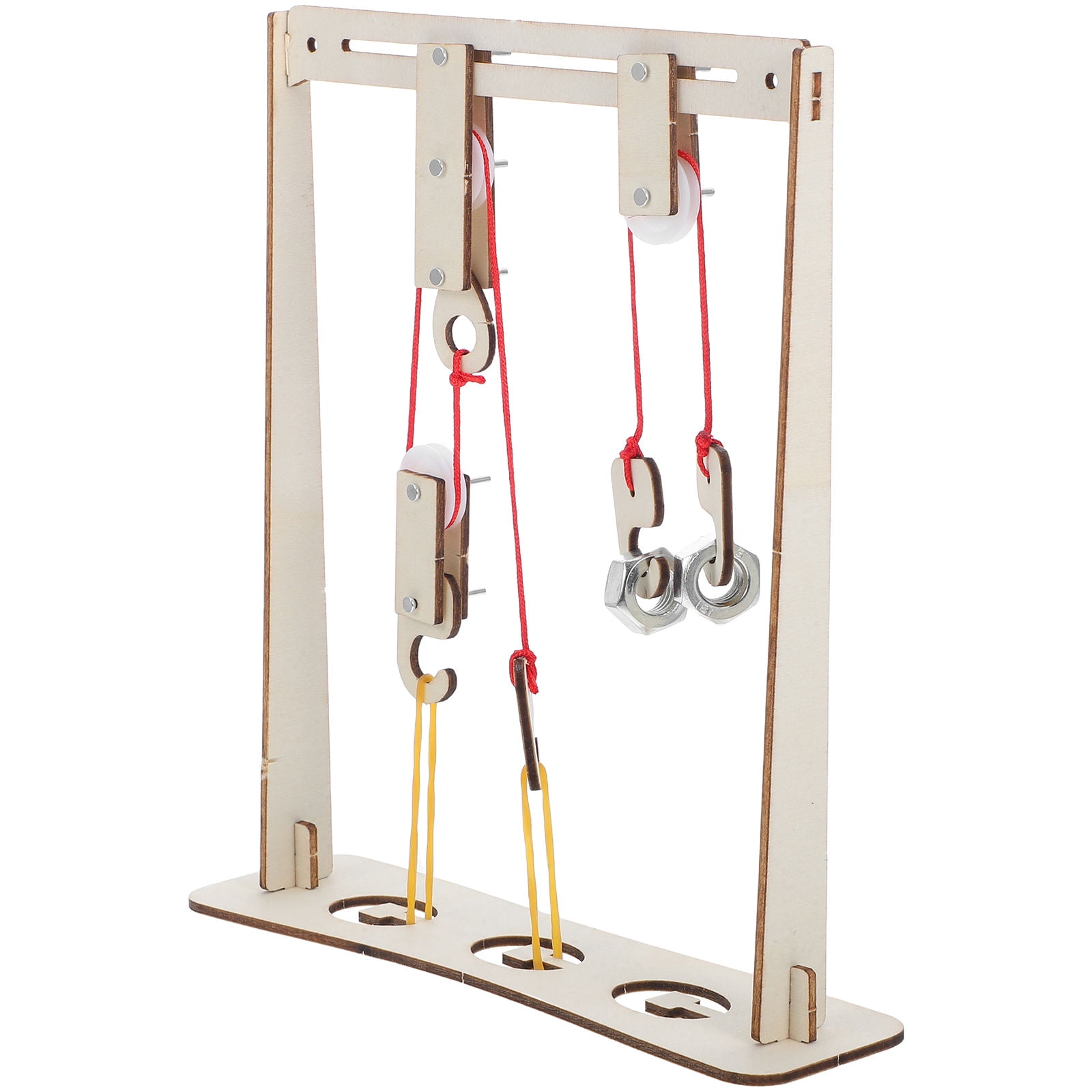 SWETRACE Pulley Block Stands 1 Set Wood Plastic for Mechanics Education ...