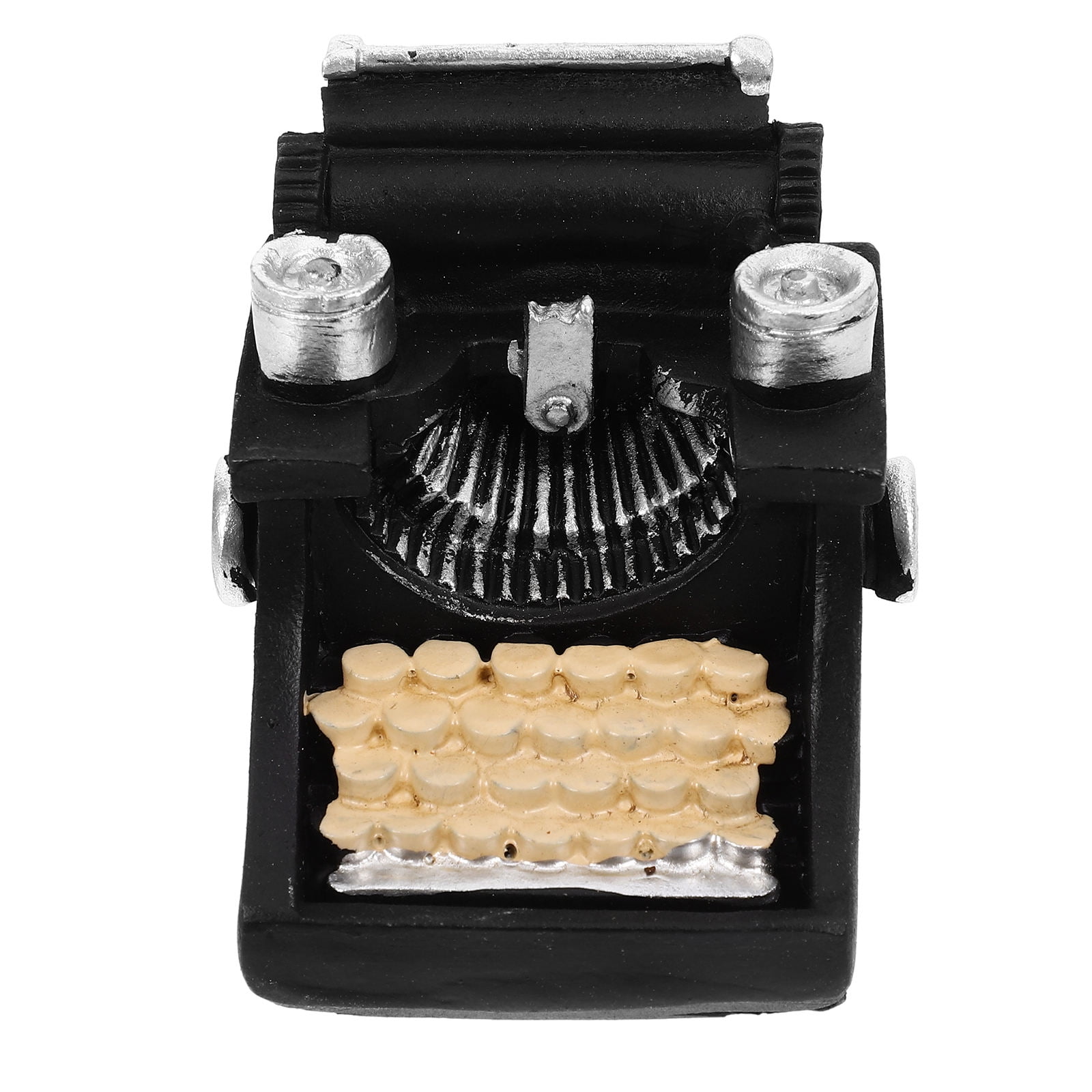 SWETRACE Retro Typewriter Figurine 1Set Black Resin Vintage Miniature ...