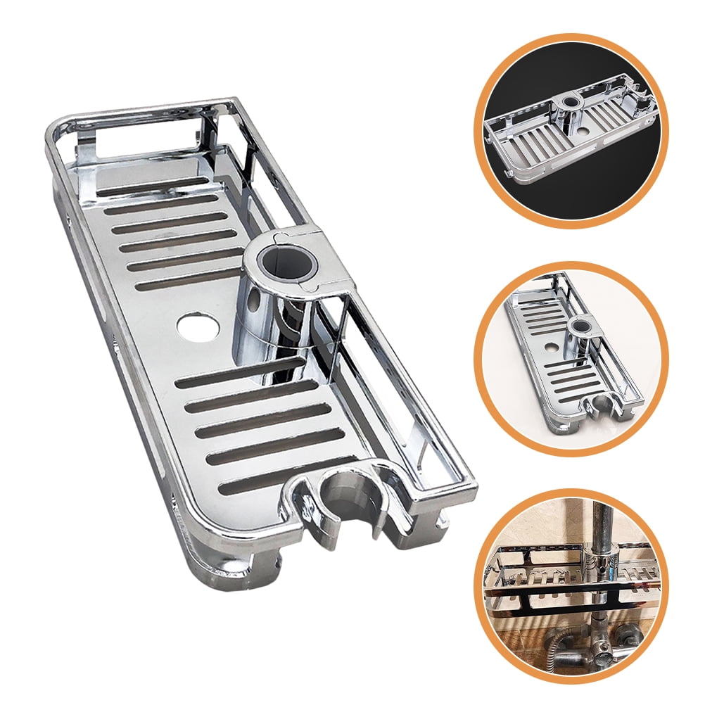 SWETRACE Shower Pole Organizer Adjustable Height Soap Storage Box ...