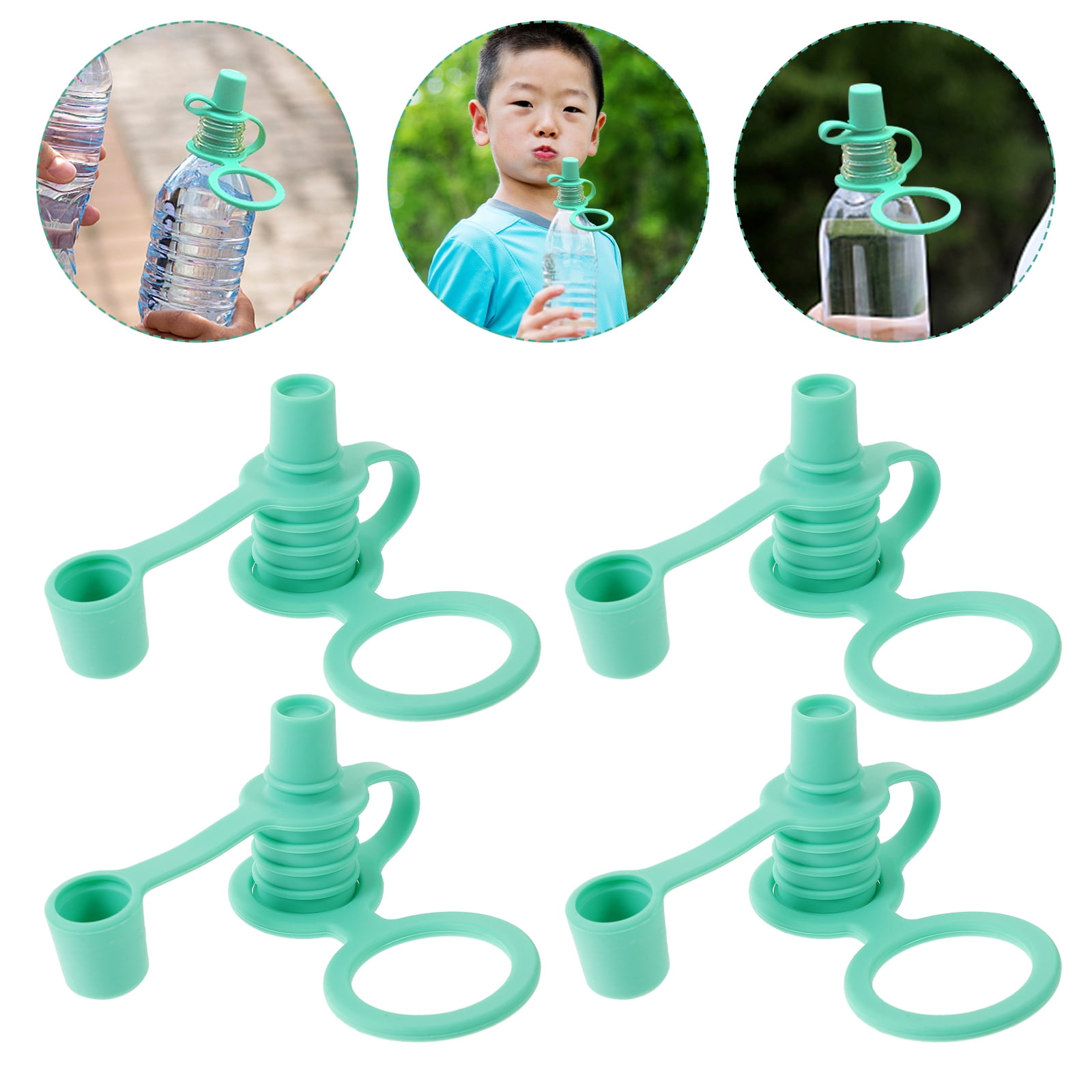 SWETRACE Silicone Adapter 5Set Toddler Water Bottle Caps SpillProof ...