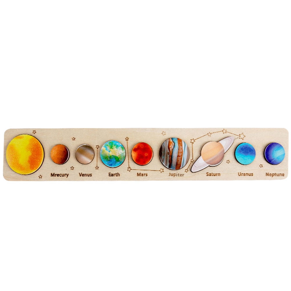 SWETRACE Solar System Floor Puzzle Planets Match Toy 40X7X2CM Wooden ...